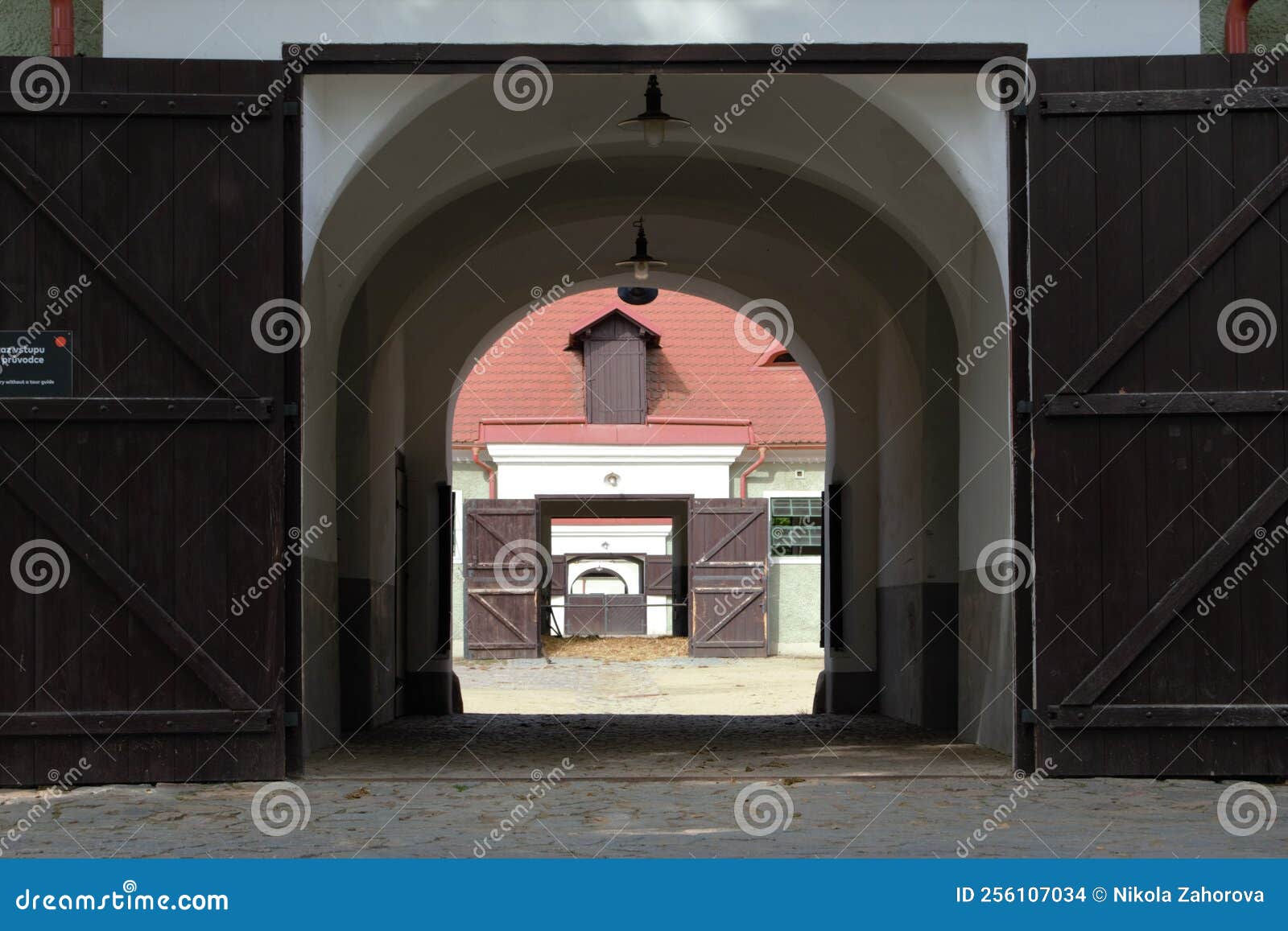 The Kladruby Nad Labem National Stud Editorial Stock Image - Image of ...