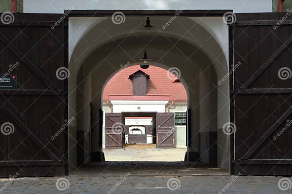 The Kladruby Nad Labem National Stud Editorial Stock Image - Image of ...