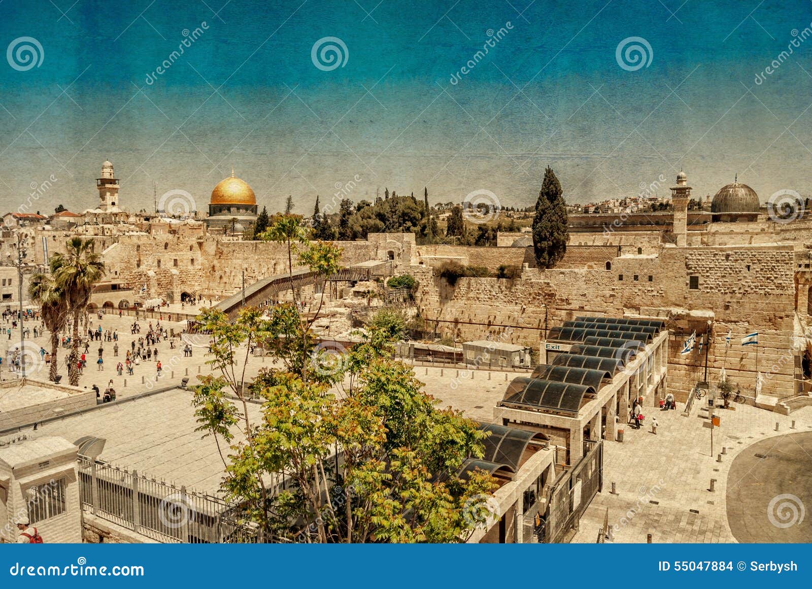 Klagemauer, Der Tempelberg, Jerusalem Stockfoto - Bild von gebet ...