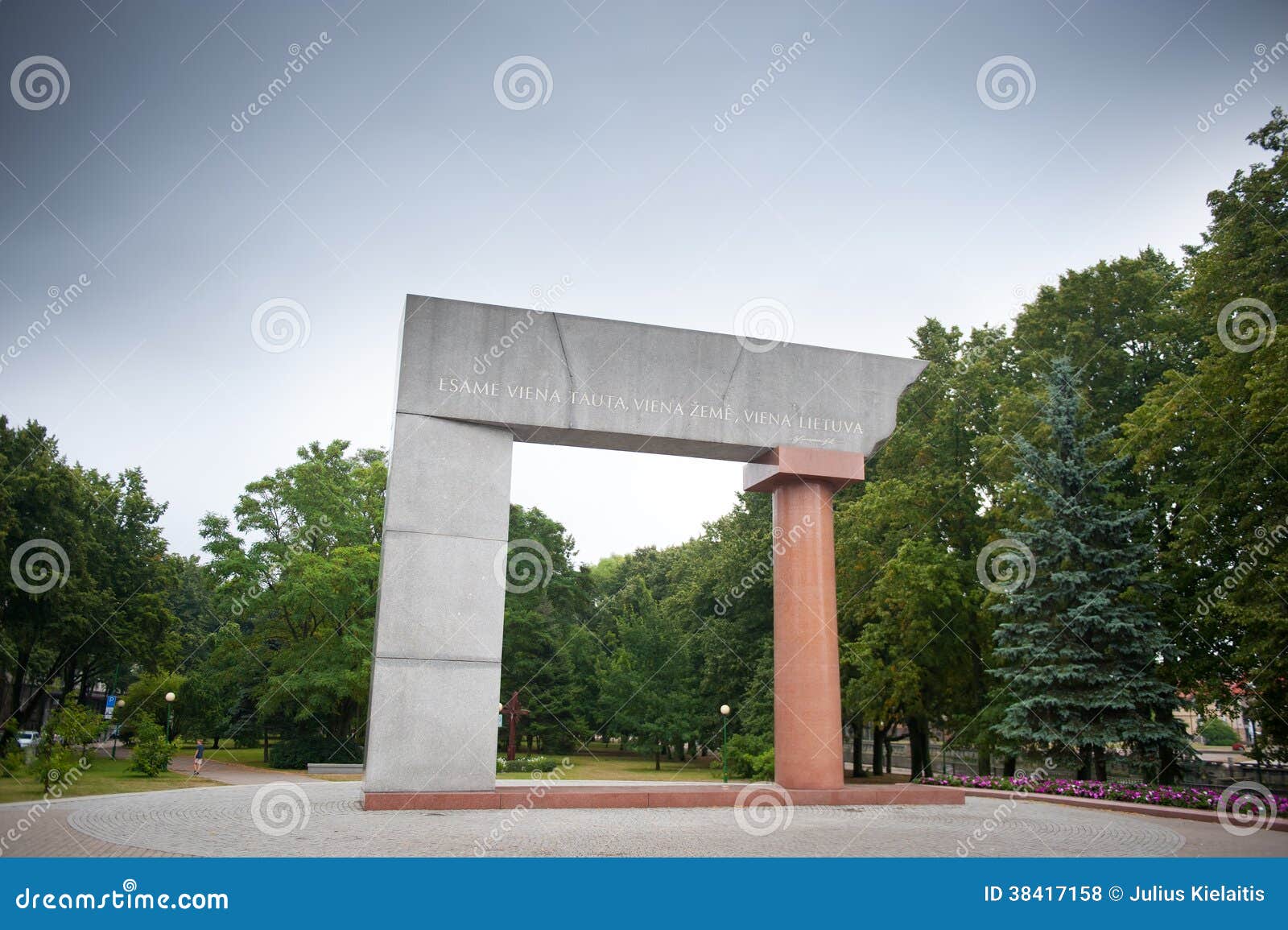 Klaipeda, Arch - the Granite Monument To the Unification of Lithuania ...