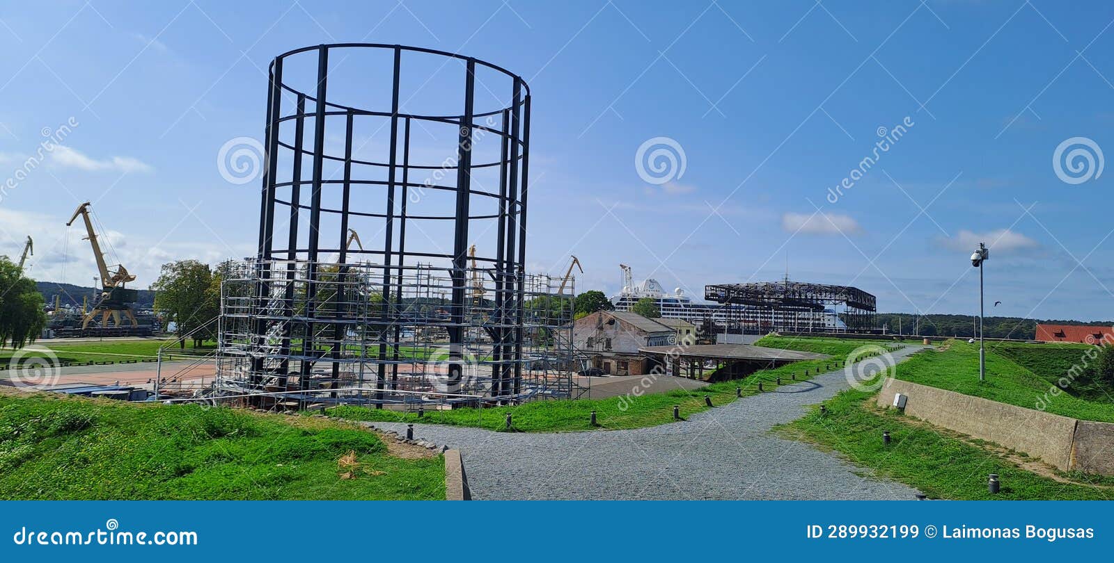 The Klaipeda Castle Tower is Being Restored Editorial Stock Image ...