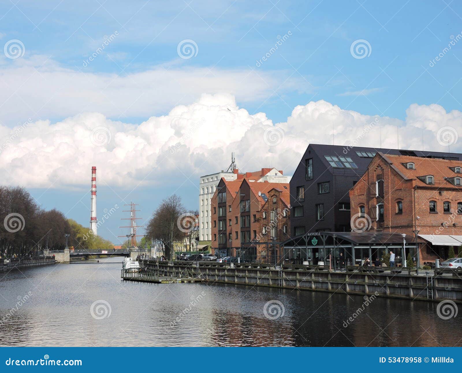 Klaipeda city, Lithuania editorial stock photo. Image of building ...