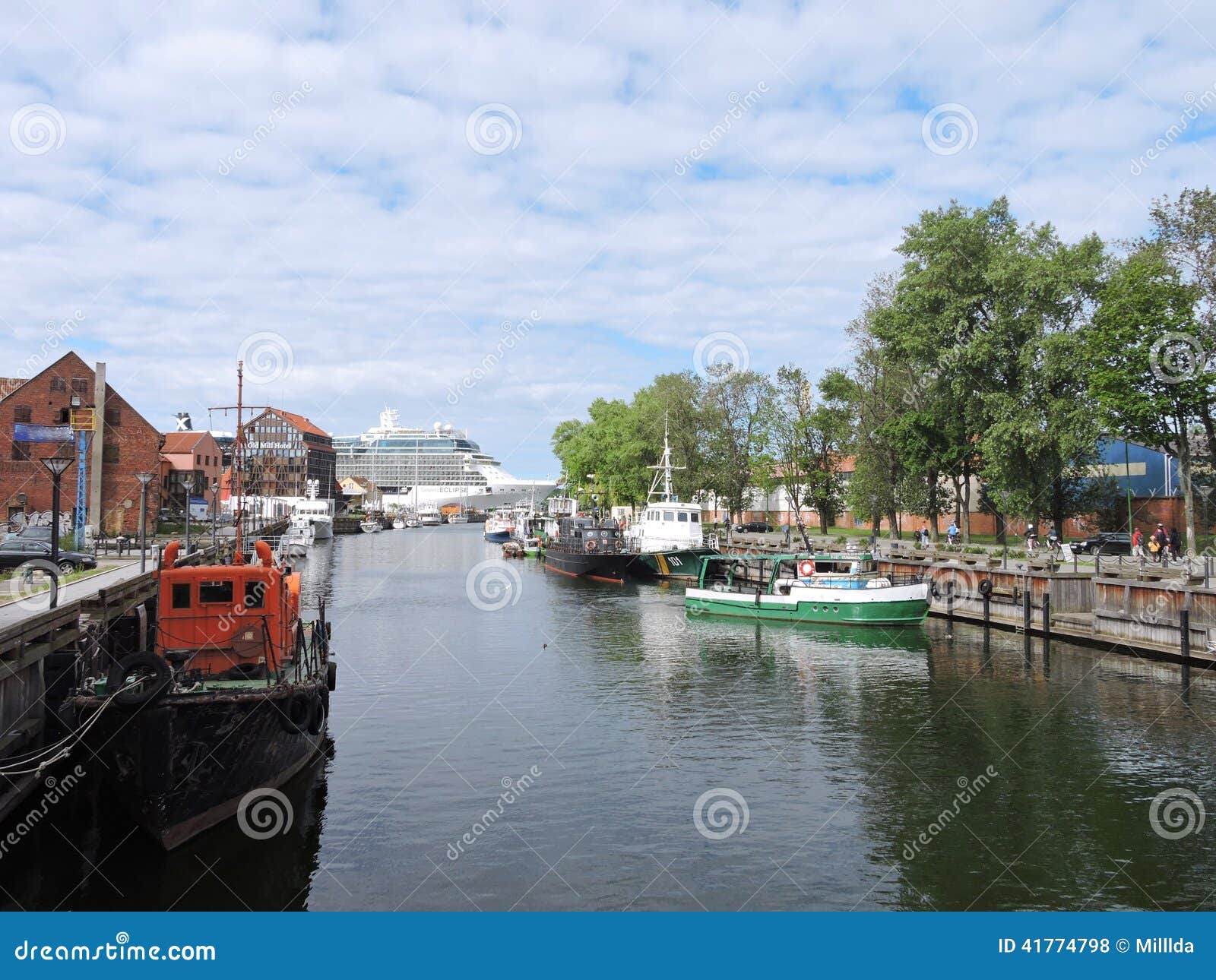 Klaipeda City Marina, Lithuania Editorial Stock Photo - Image of river ...