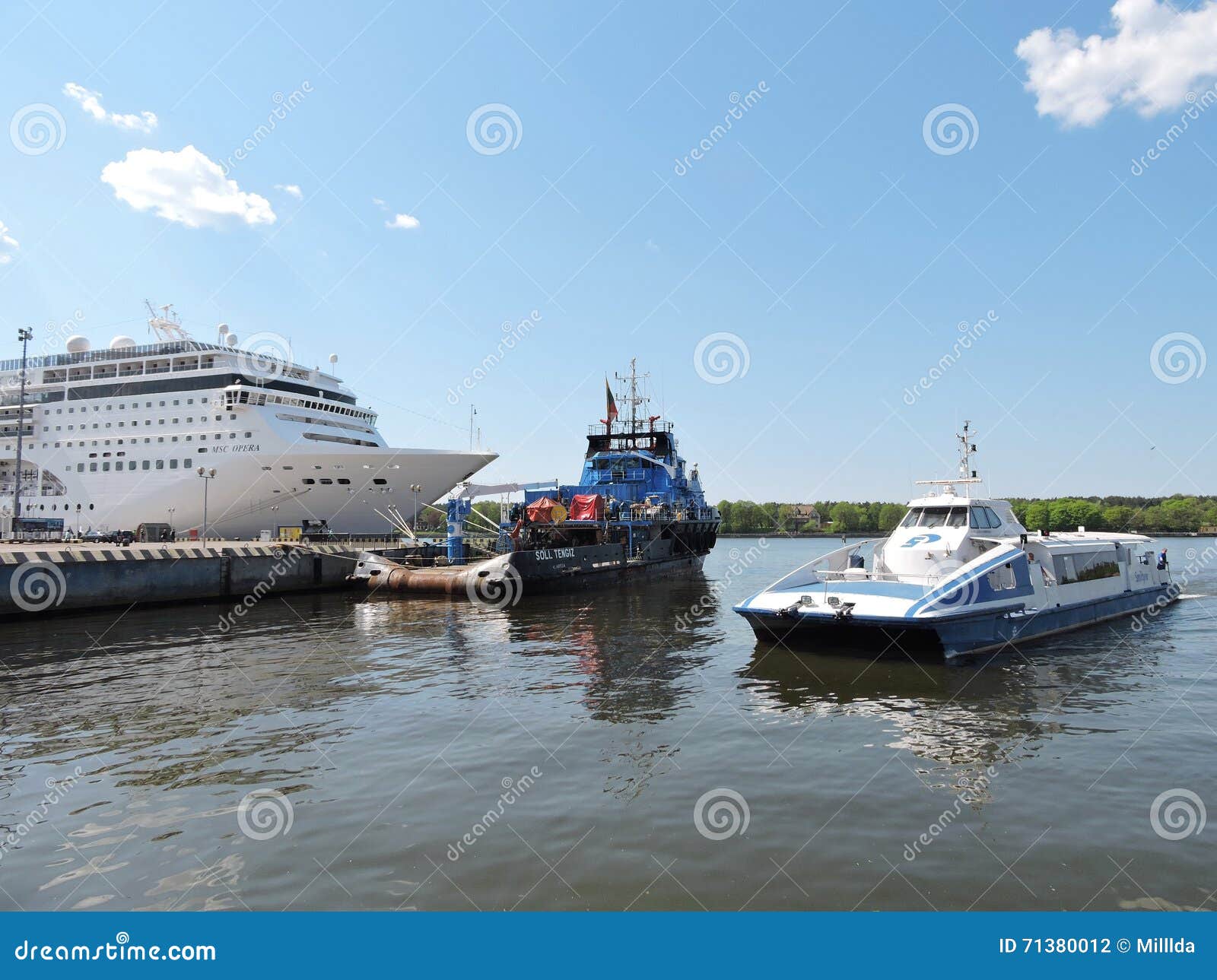 Klaipeda Harbour, Lithuania Editorial Photography - Image of blue ...