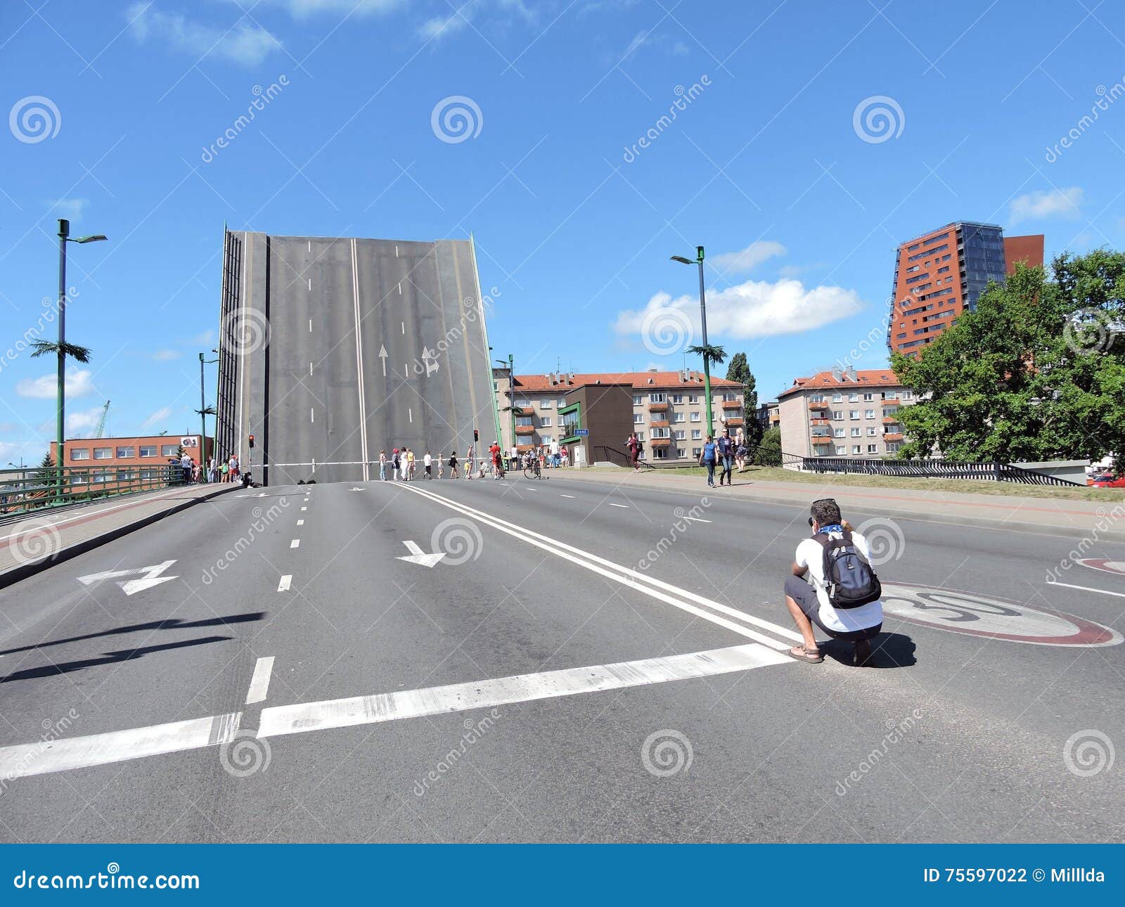 Klaipeda town, Lithuania editorial photography. Image of pilies - 75597022