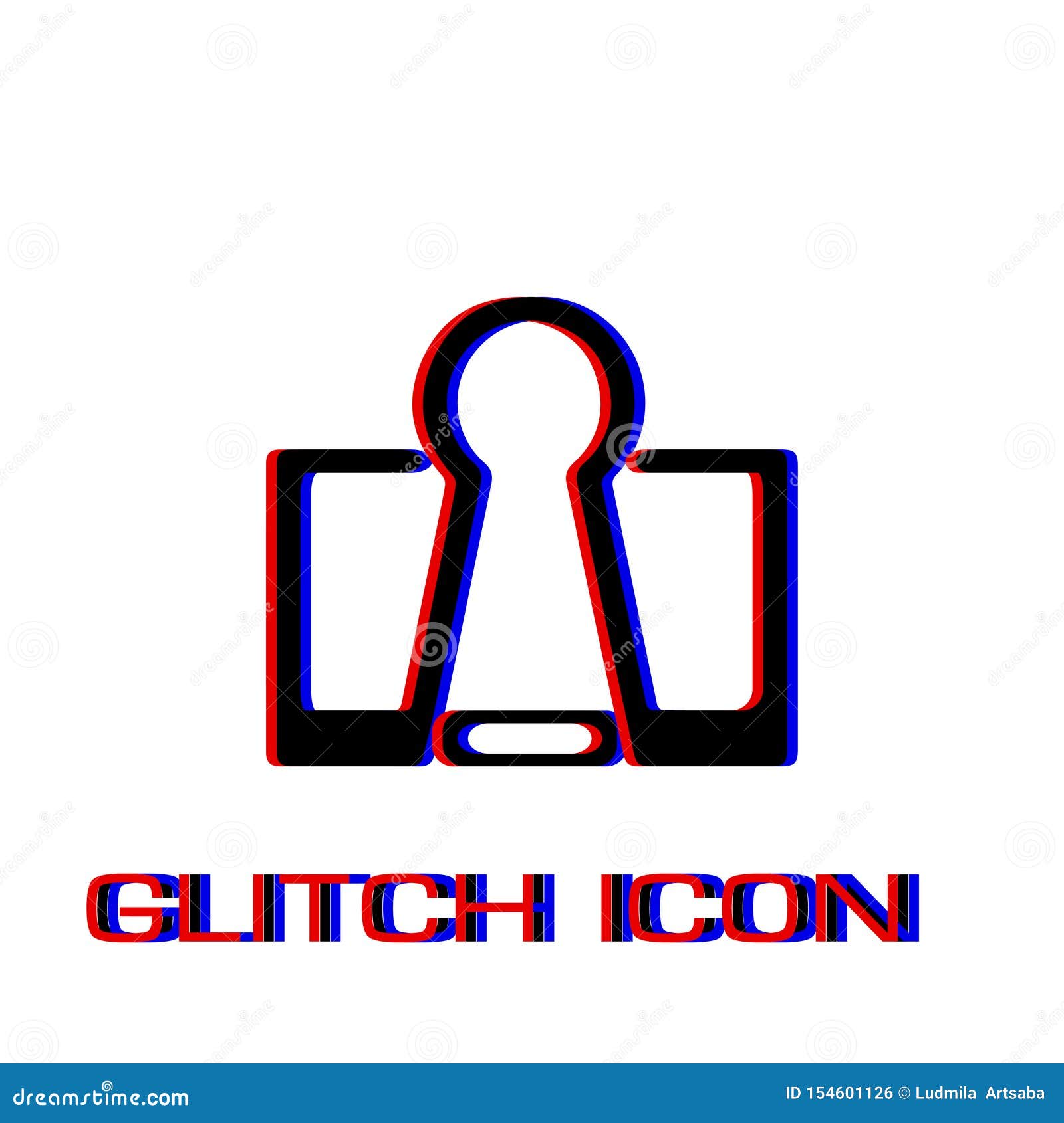 Klammer stock abbildung. Illustration von metallisch - 154601126