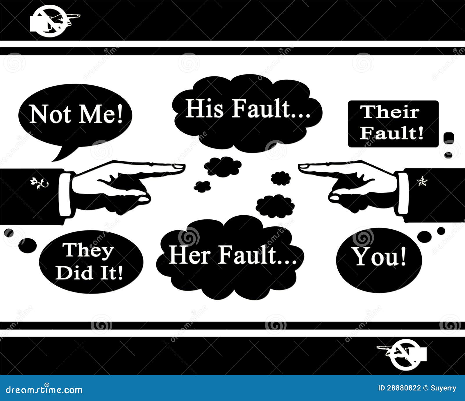 Klander kritiserar begrepp stock illustrationer. Illustration av ...