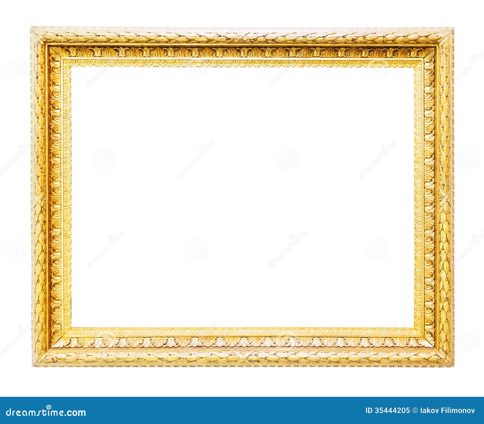 Klassiek gouden kader stock afbeelding. Image of schilderijen - 35444205