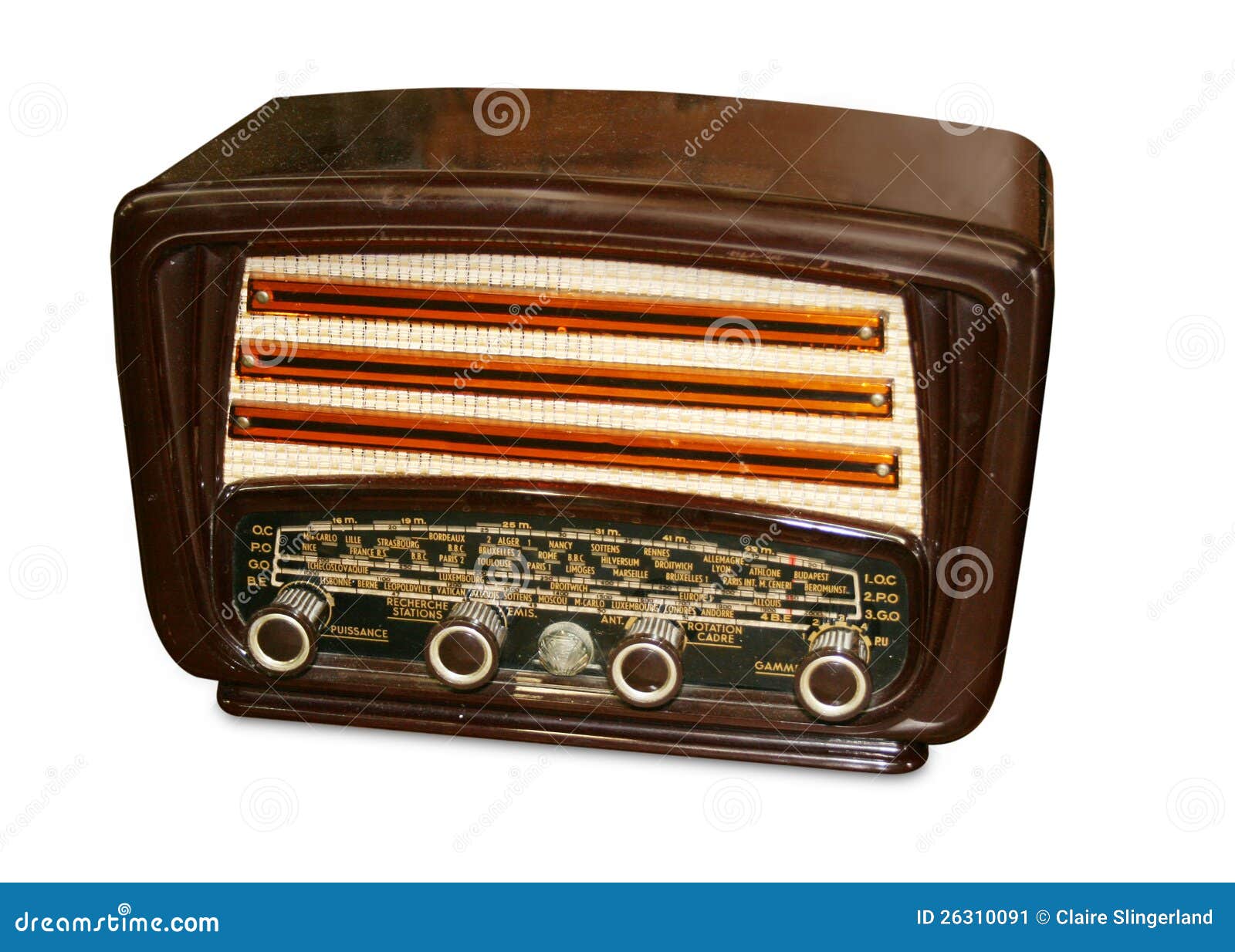 Klassieke Radio stock afbeelding. Image of uitzending - 26310091