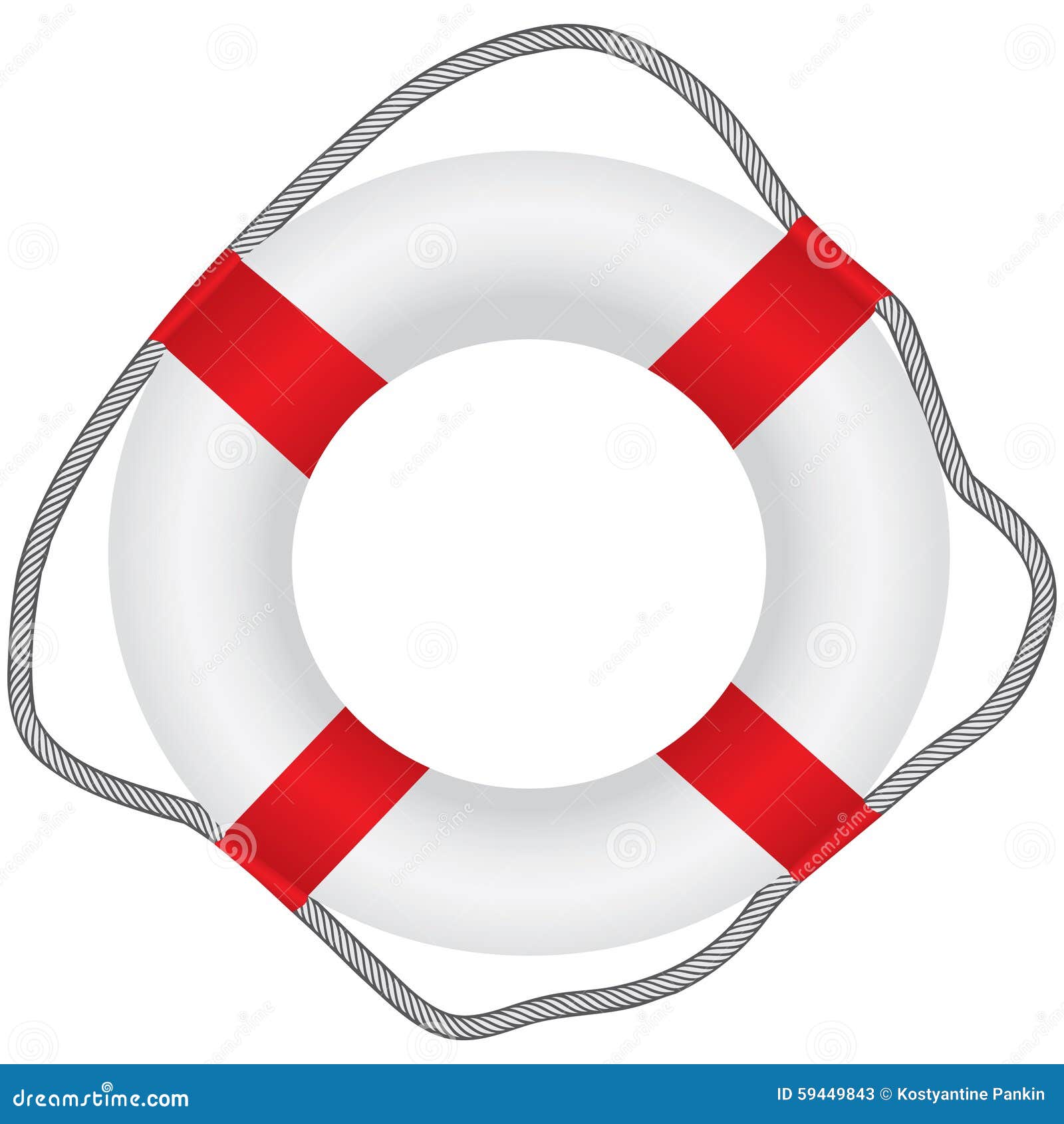 Klassischer Rettungsring vektor abbildung. Illustration von ...