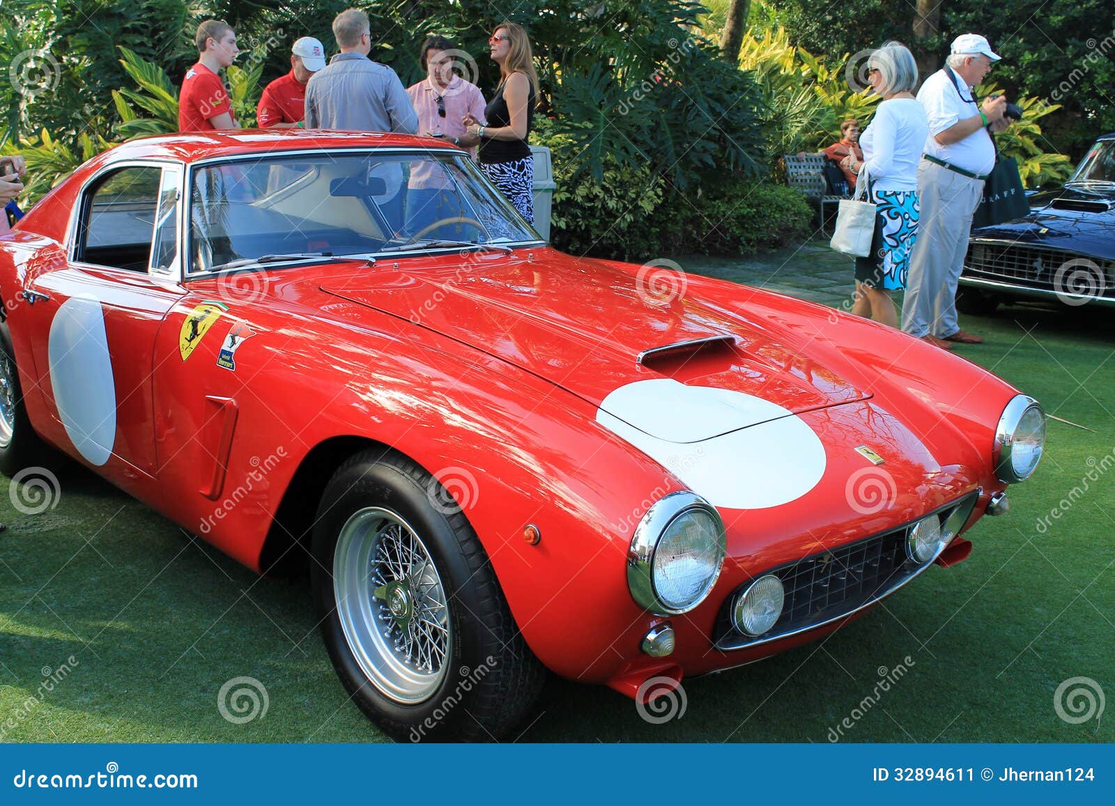 Klassischer Roter Italienischer Rennwagen am Ereignis Redaktionelles ...