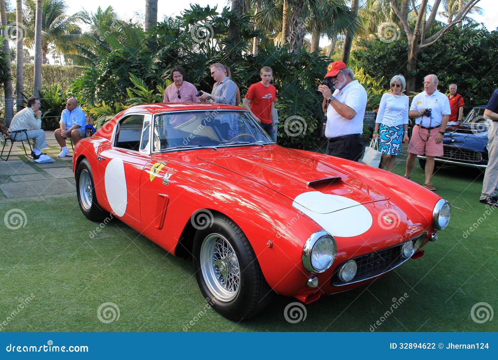 Klassischer Roter Italienischer Rennwagen am Ereignis Redaktionelles ...