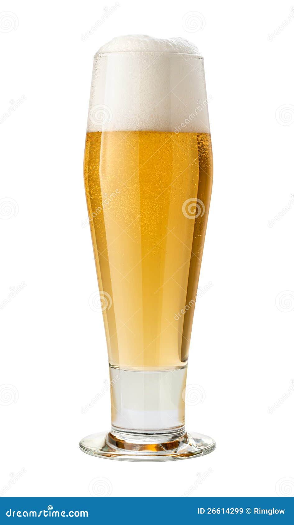 Klassisches Pilsner (Bier) Getrennt Stockbild - Bild von hintergrund ...