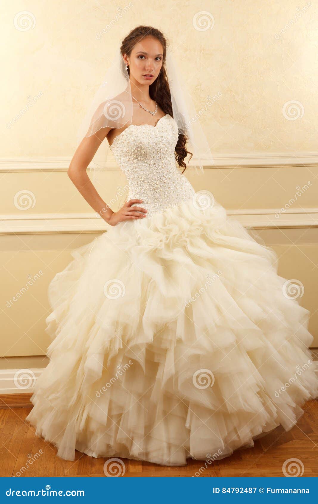 Klassisk brud fotografering för bildbyråer. Bild av frisyr - 84792487