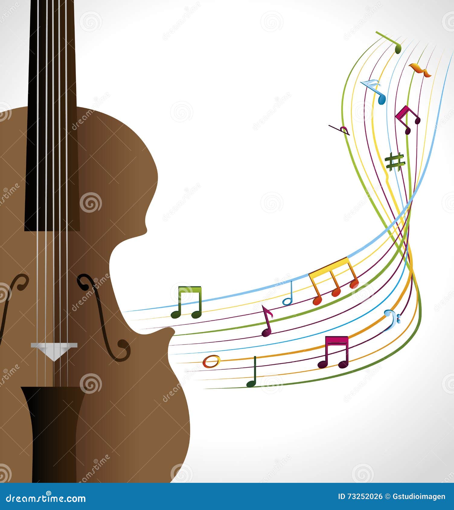 Klassisk Fiol Isolerad Symbolsdesign Stock Illustrationer ...