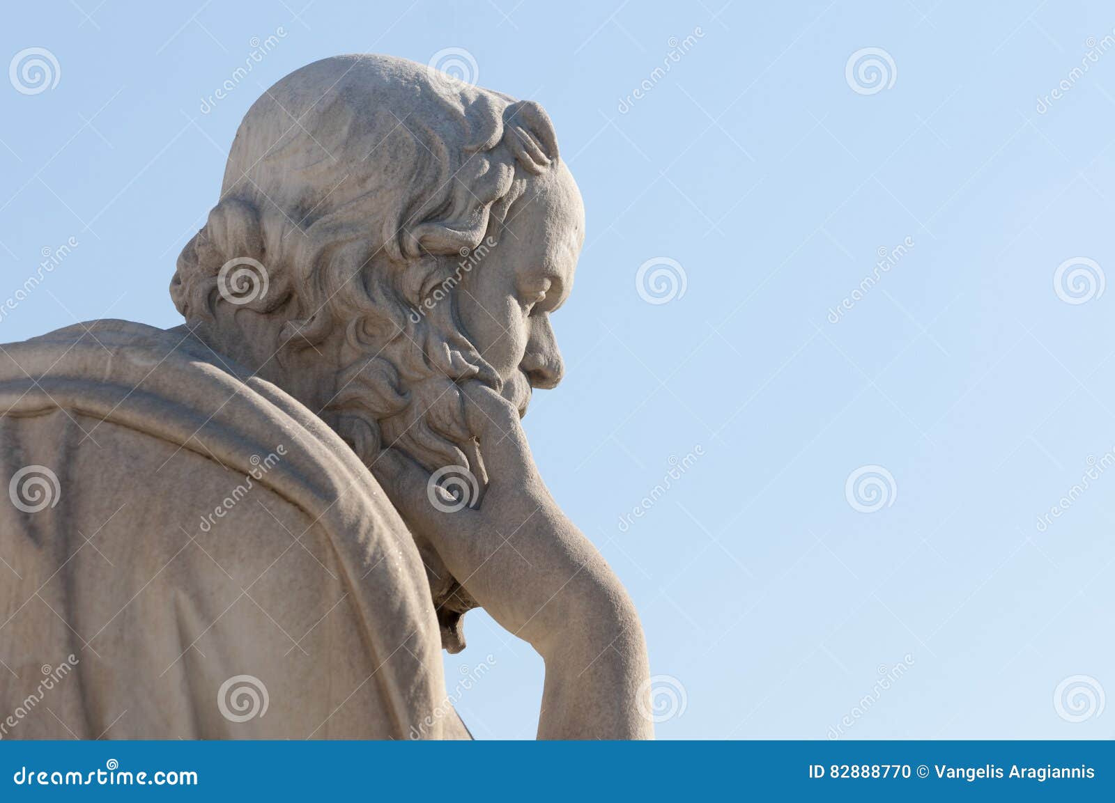 Klasyczny statuy Socrates zdjęcie stock. Obraz złożonej z filozof ...