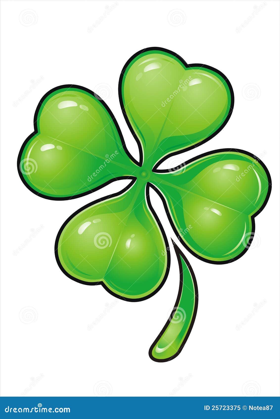 Klaver. vector illustratie. Illustration of illustratie - 25723375