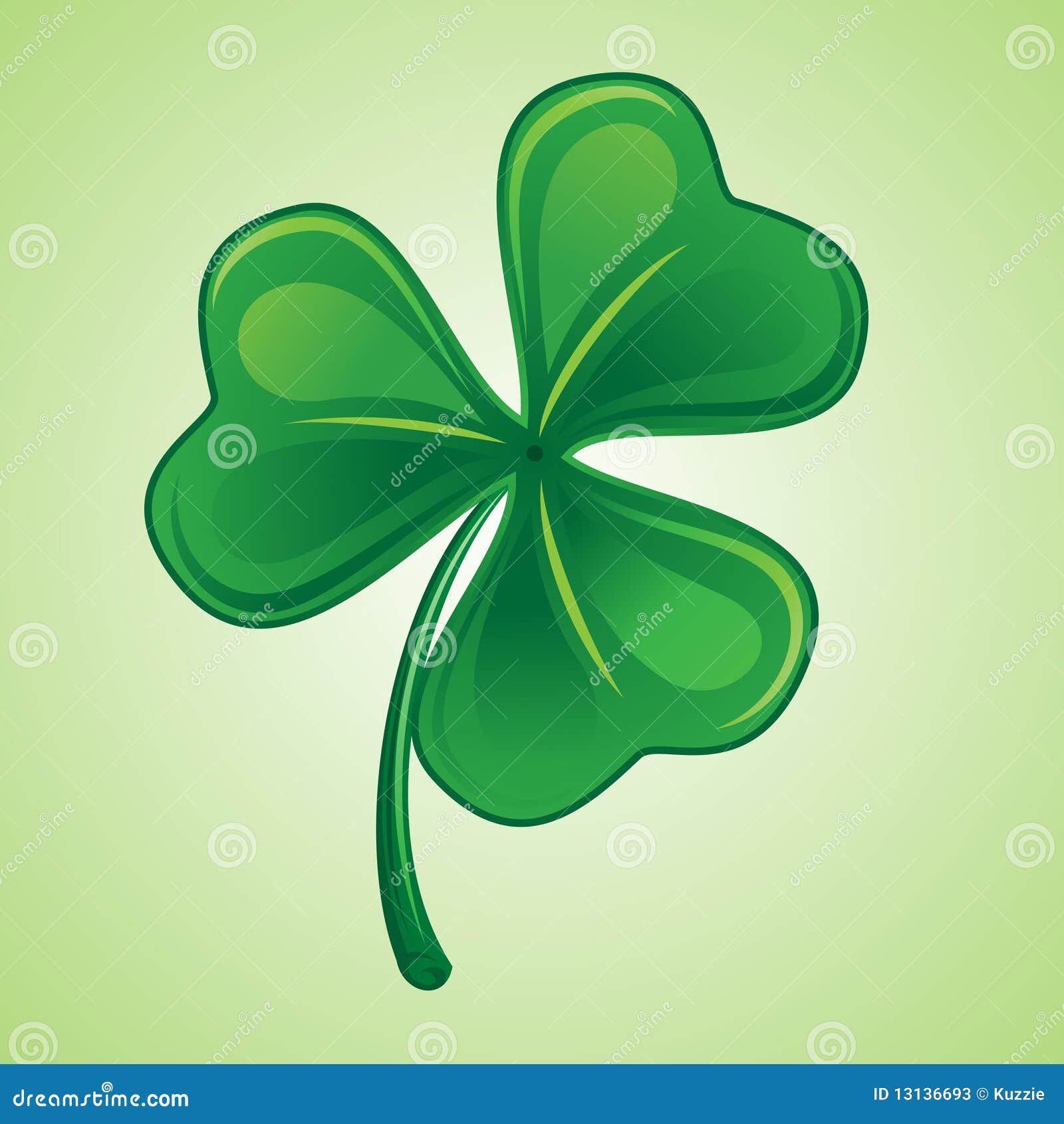 Klaver 3 vector illustratie. Illustration of tuin, viering - 13136693