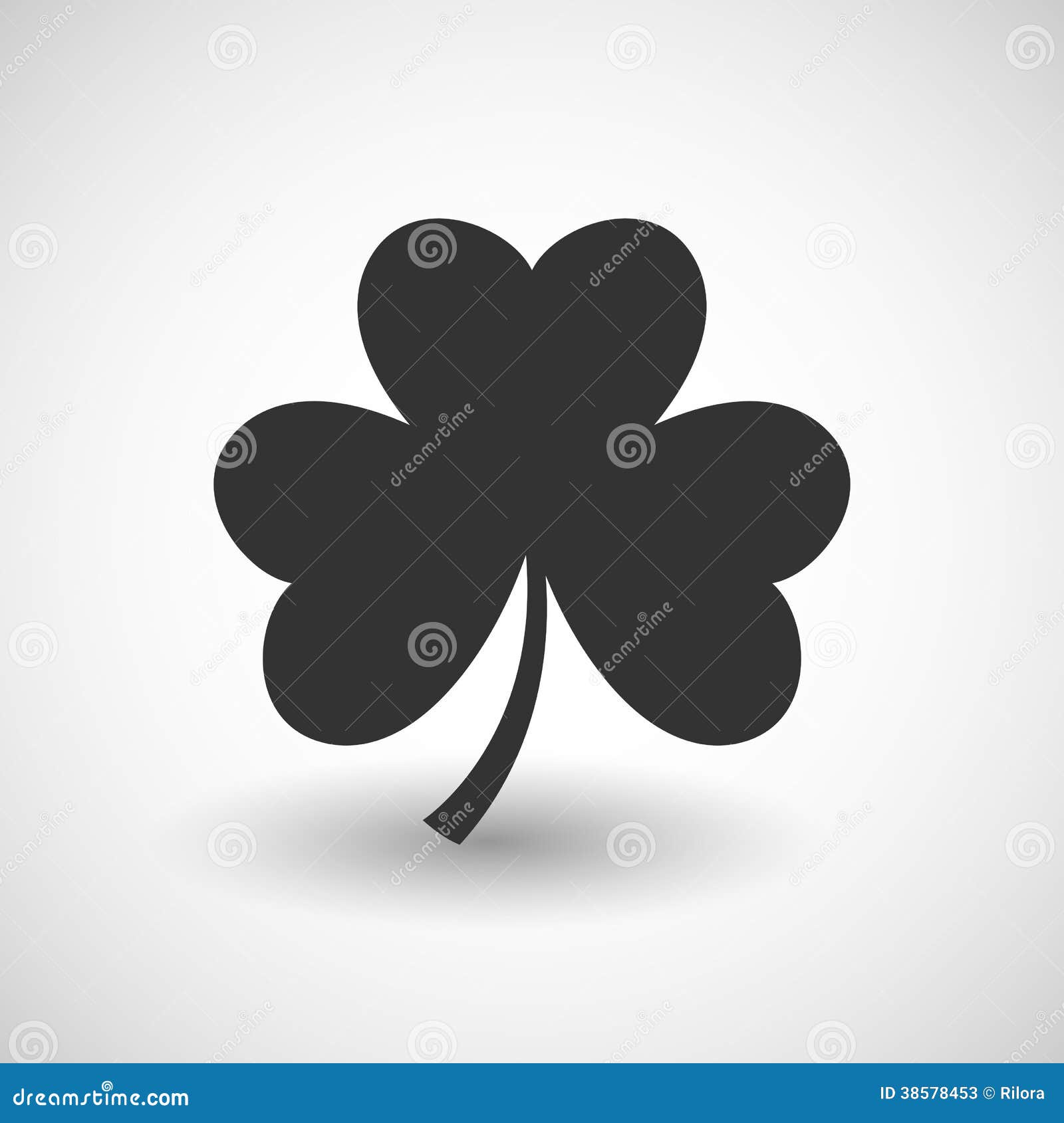 Klaver vector illustratie. Illustration of decoratie - 38578453