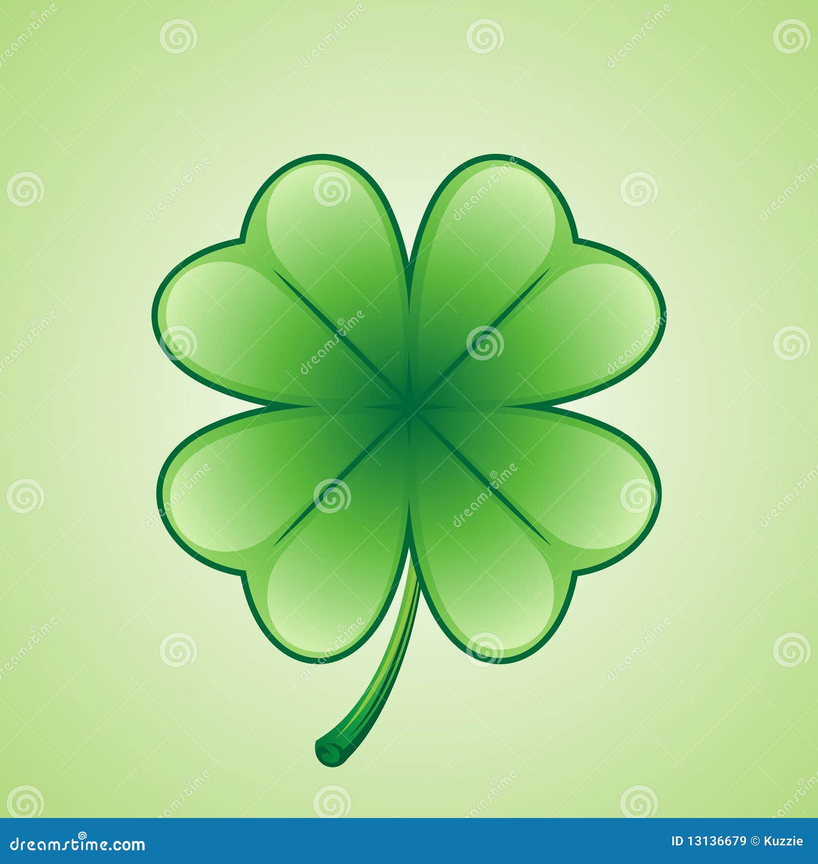 Klaver 4 vector illustratie. Illustration of patrouille - 13136679