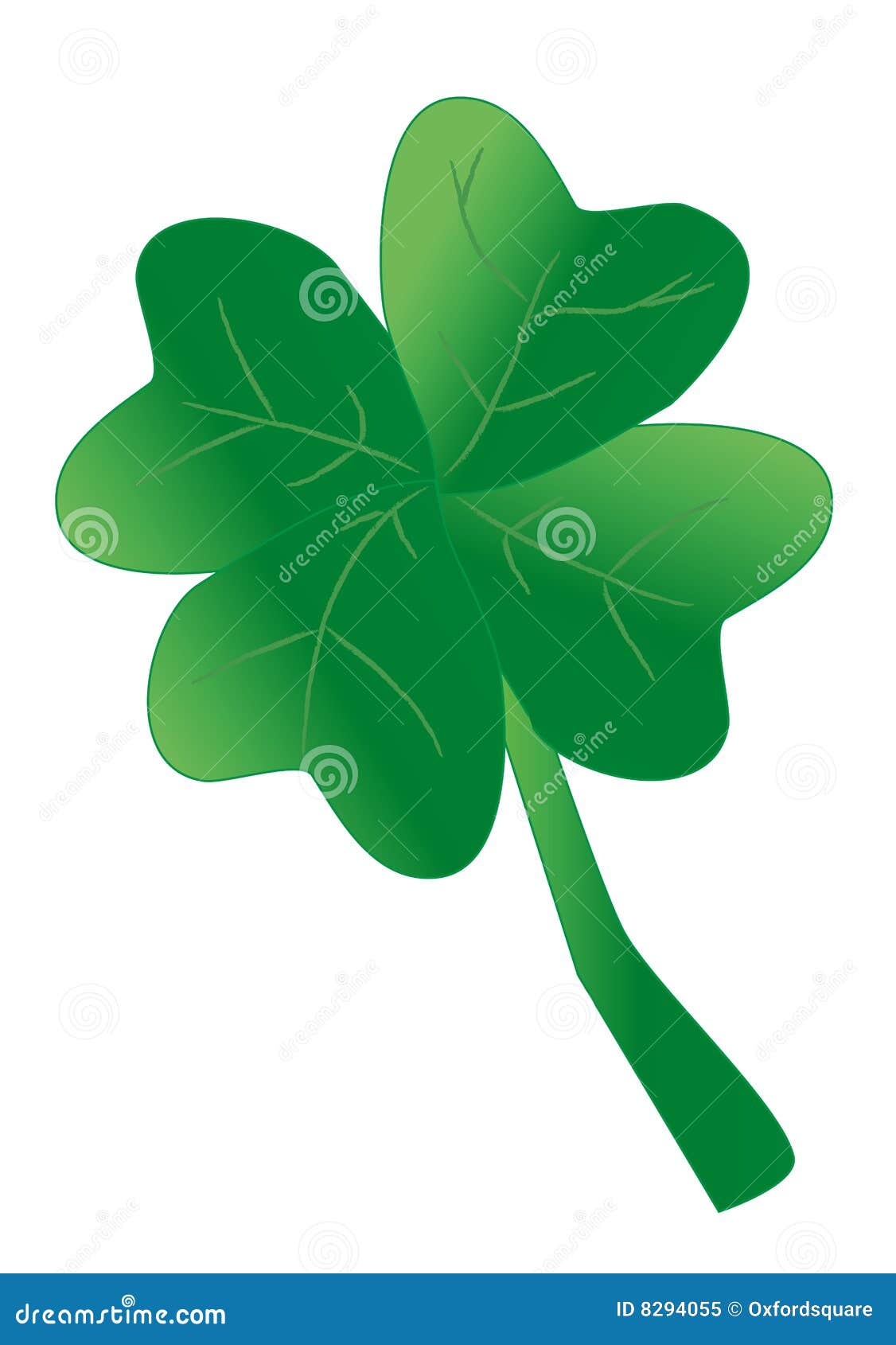 Klaver Als Symbool Voor Geluk Vector Illustratie - Illustration of wens ...