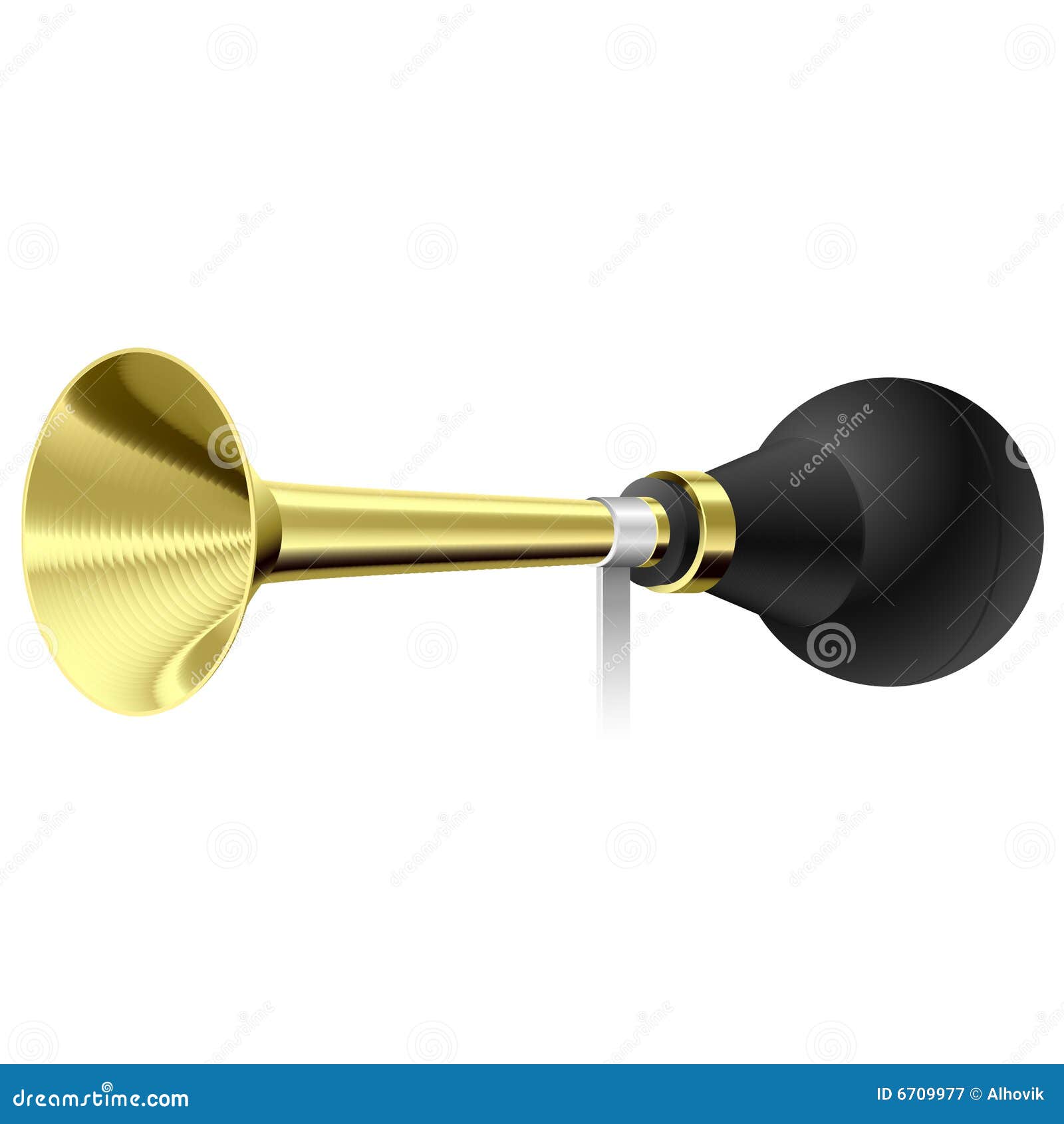 Klaxon del vector ilustración del vector. Ilustración de klaxo - 6709977