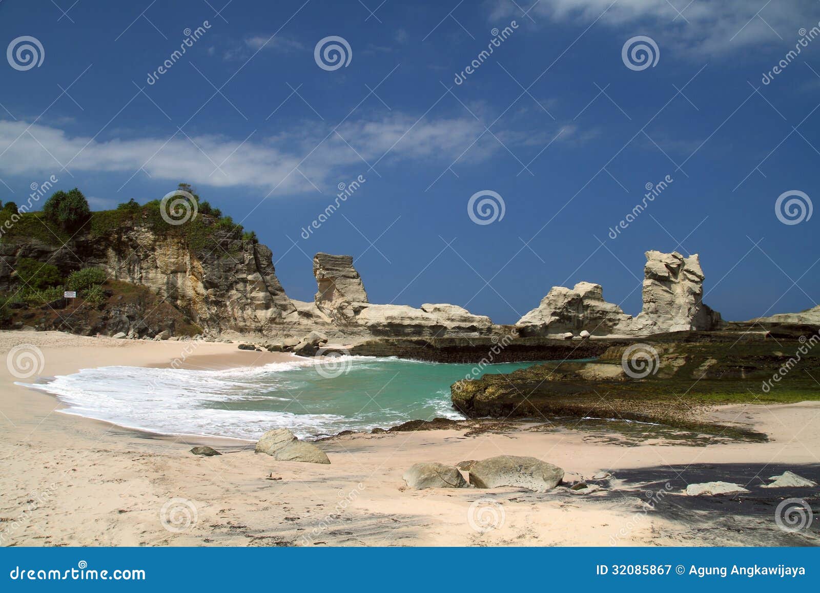 Klayar Beach East Java stock image. Image of famous, java - 32085867