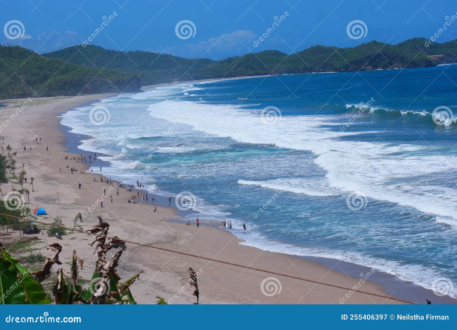 Klayar Strand Von Ost Java Indonesia Stockbild - Bild von draussen ...