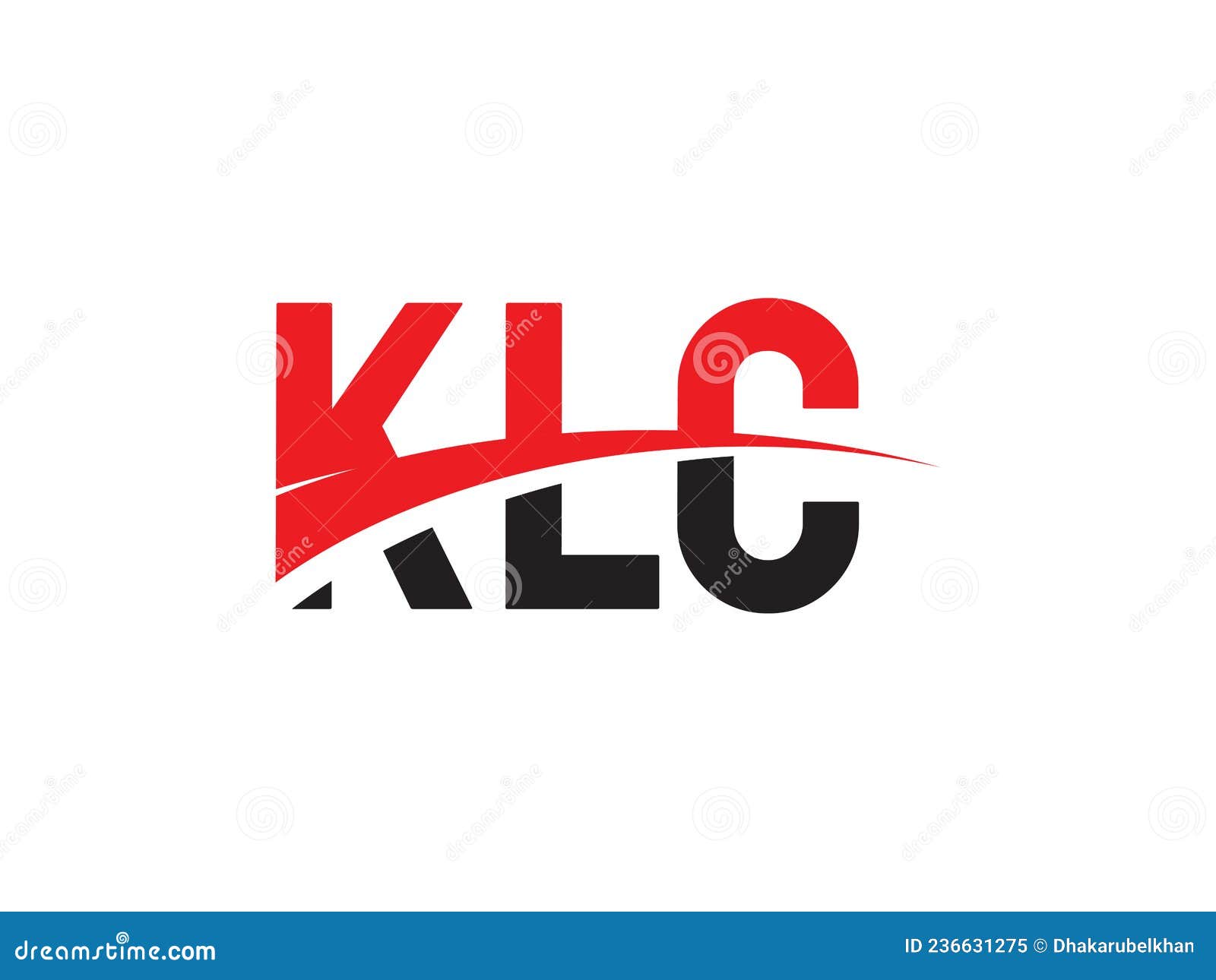 KLC Letter Initial Logo Design Vector Illustration Stock Vector ...