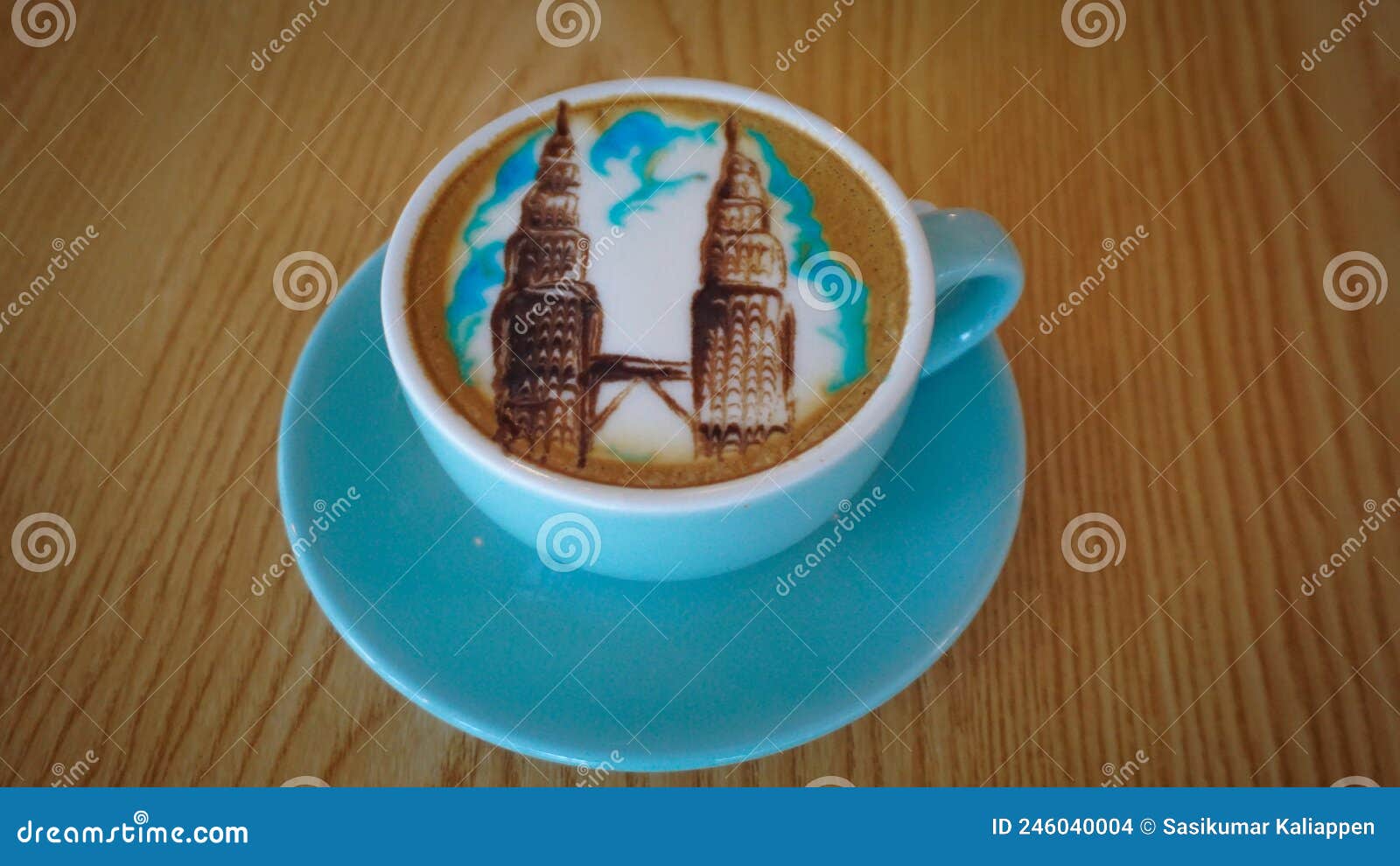 Klcc Coffee Art stock photo. Image of latte, espresso - 246040004