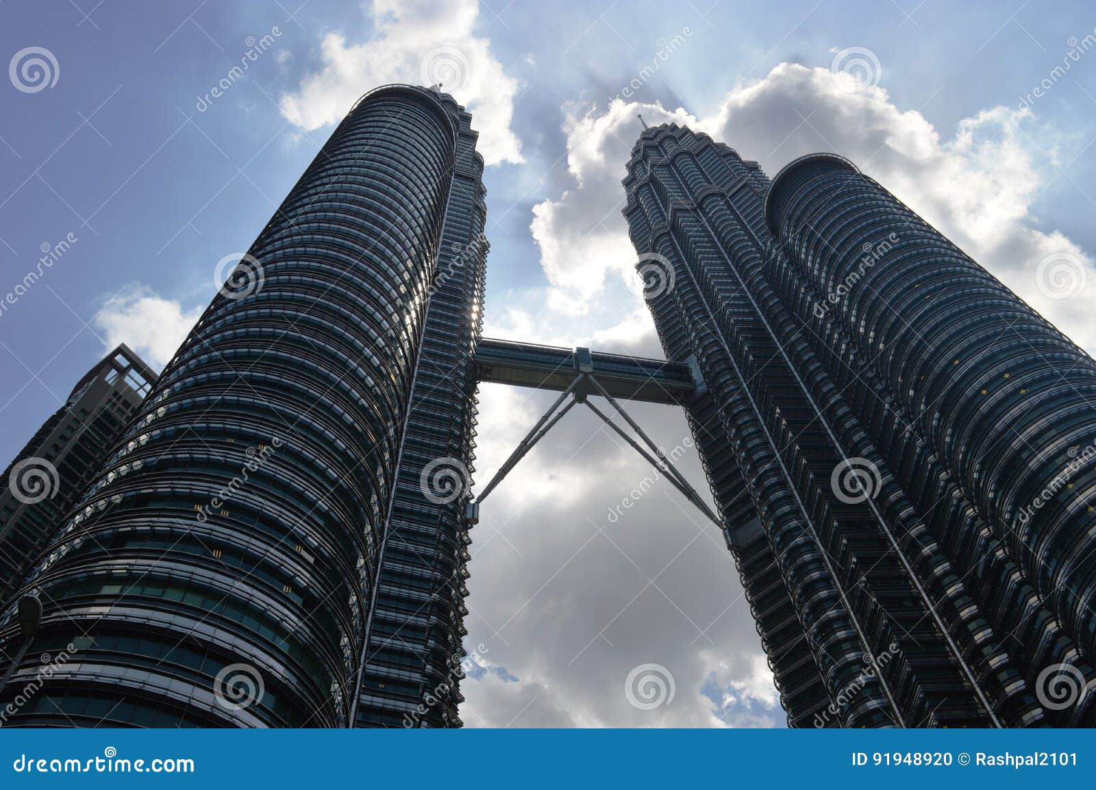 KLCC PETRONAS TWIN TOWER stock photo. Image of concrete - 91948920