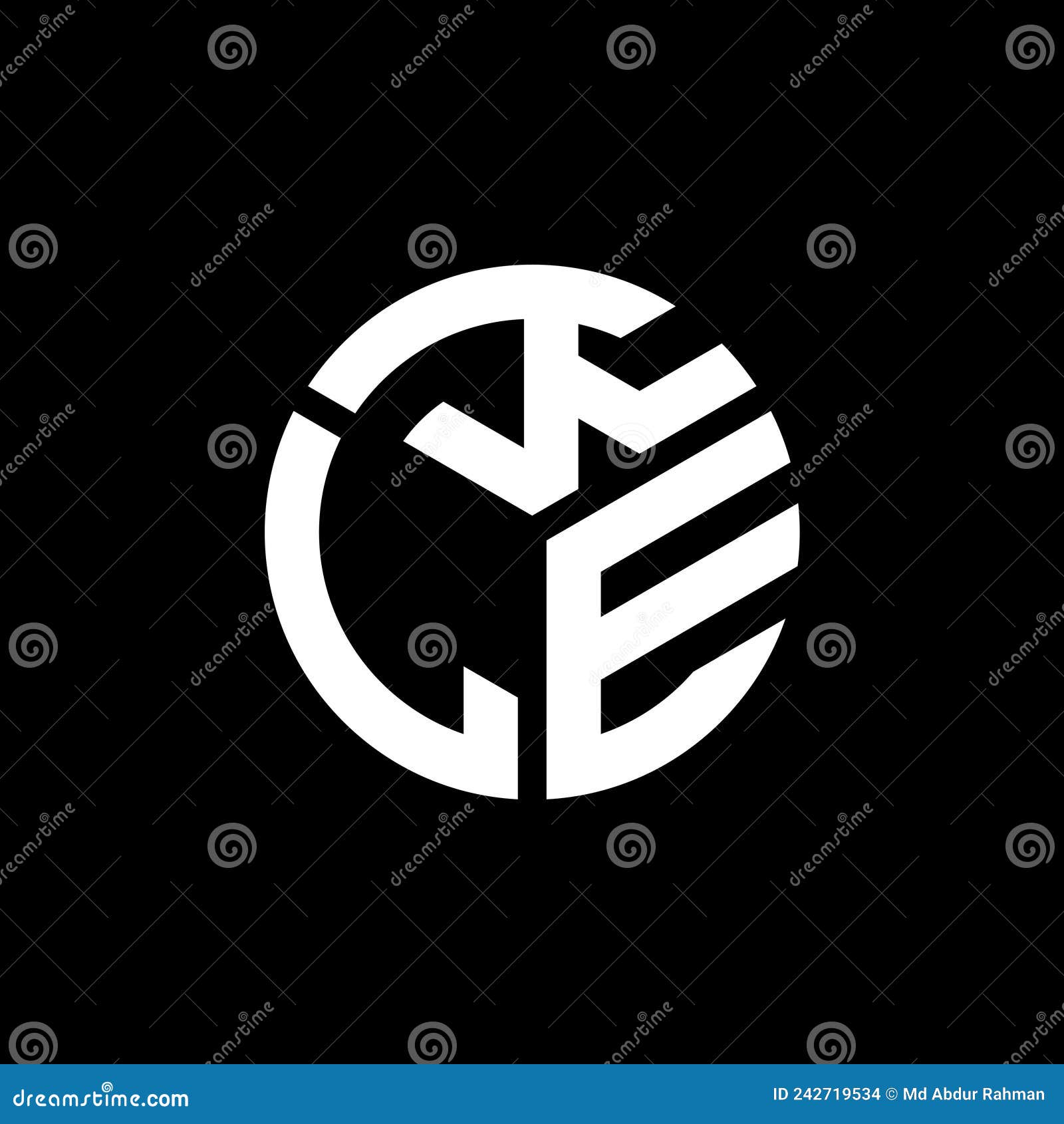 KLE Letter Logo Design on Black Background. KLE Creative Initials ...