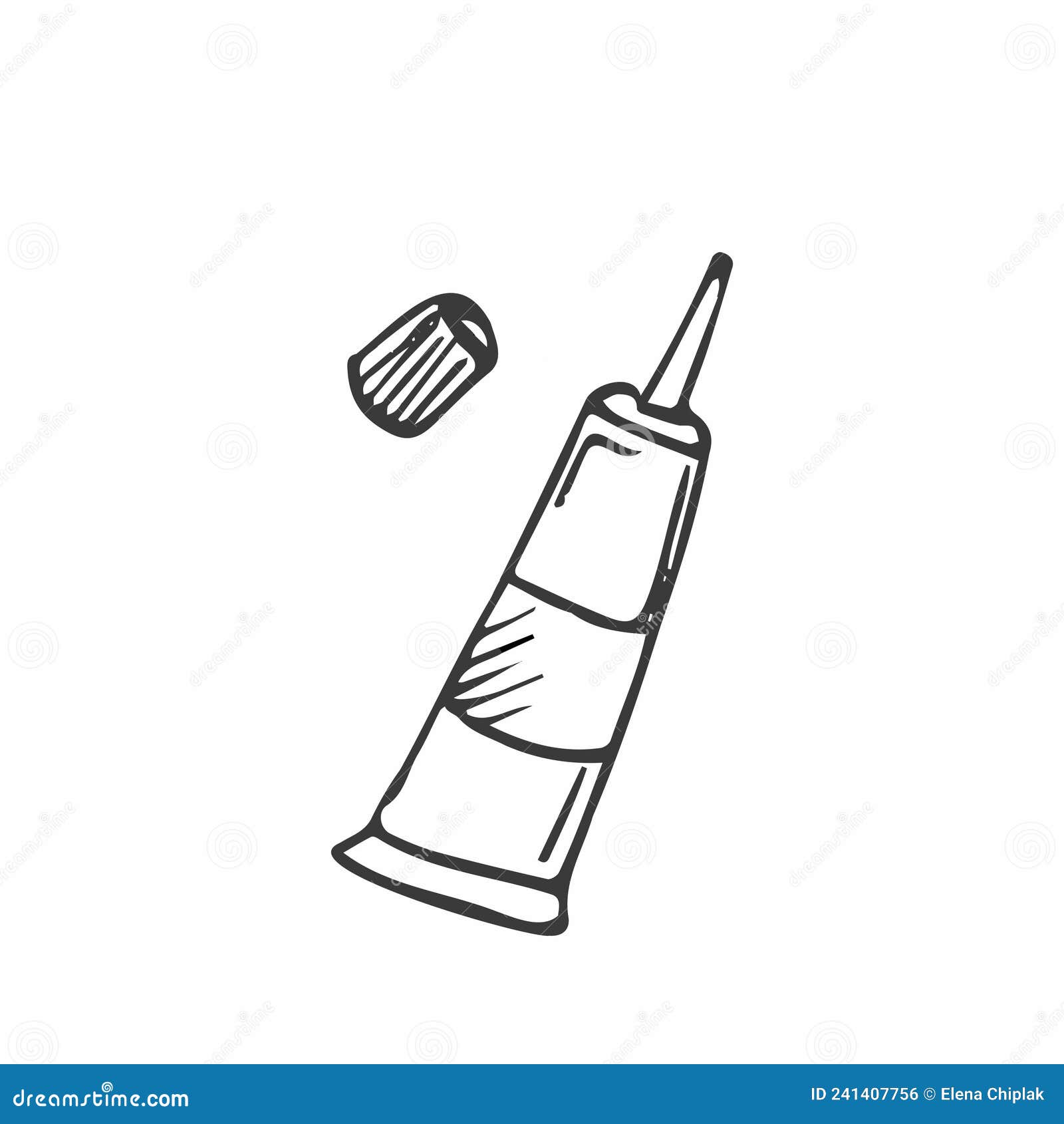 Kleber-Doodle-Symbol Vektor Einfache Linie Design Vektor Abbildung ...