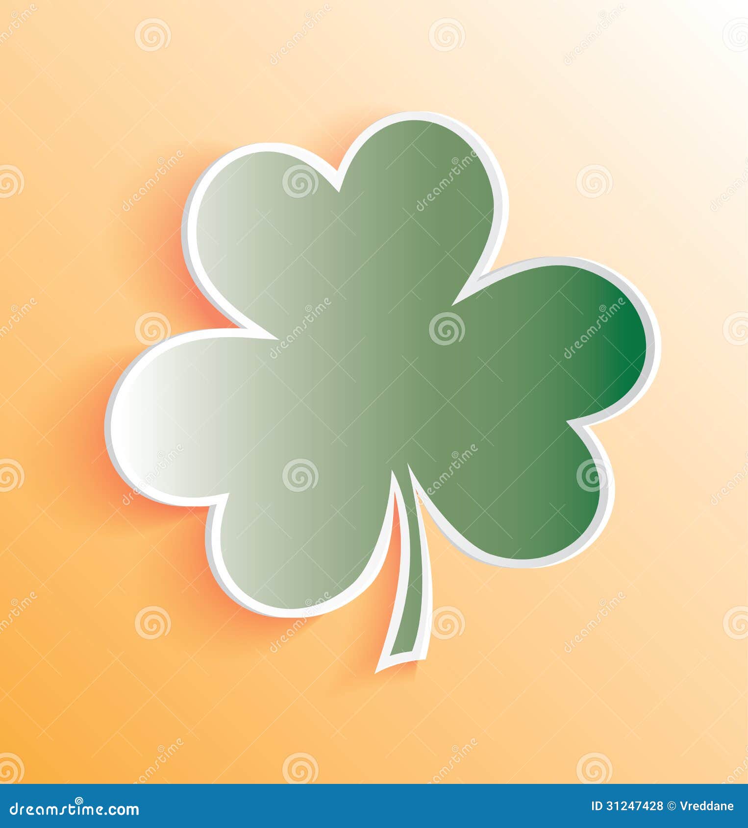 Klee-Blatt des Vektor-3D vektor abbildung. Illustration von glück ...