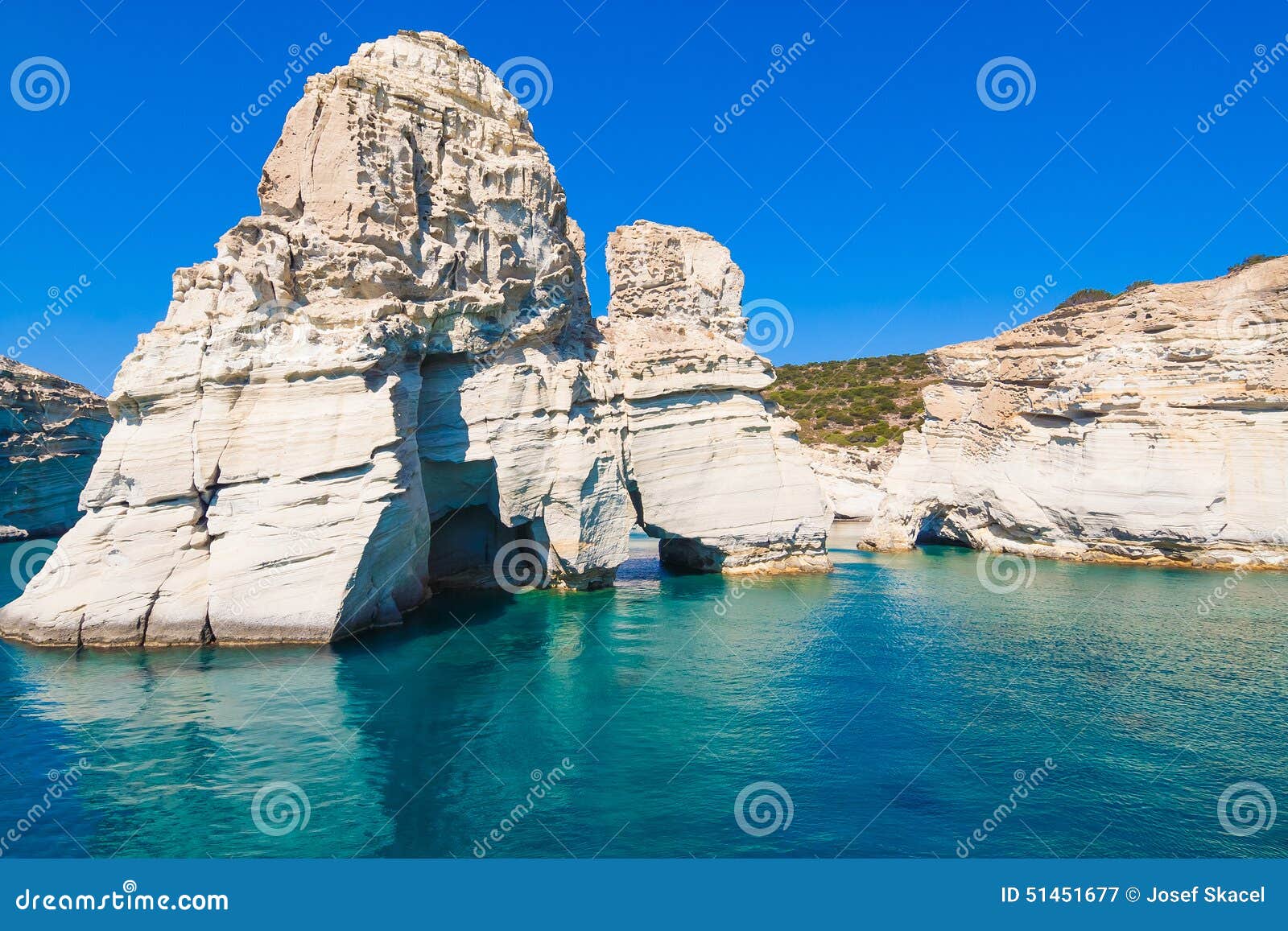 Kleftiko Cliffs, Milos Island, Cyclades, Greece Stock Image - Image of ...