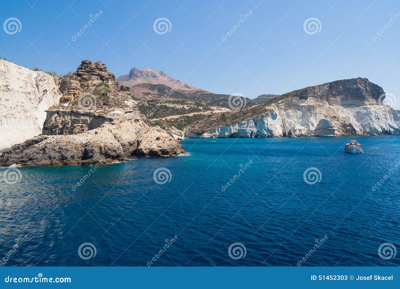 Kleftiko Cliffs, Milos Island, Cyclades, Greece Stock Image - Image of ...