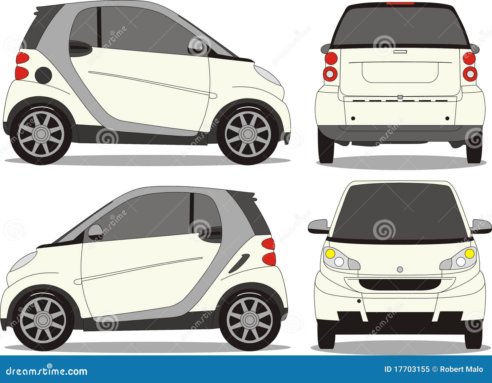 Klein auto vectorart. vector illustratie. Illustration of kleinste ...