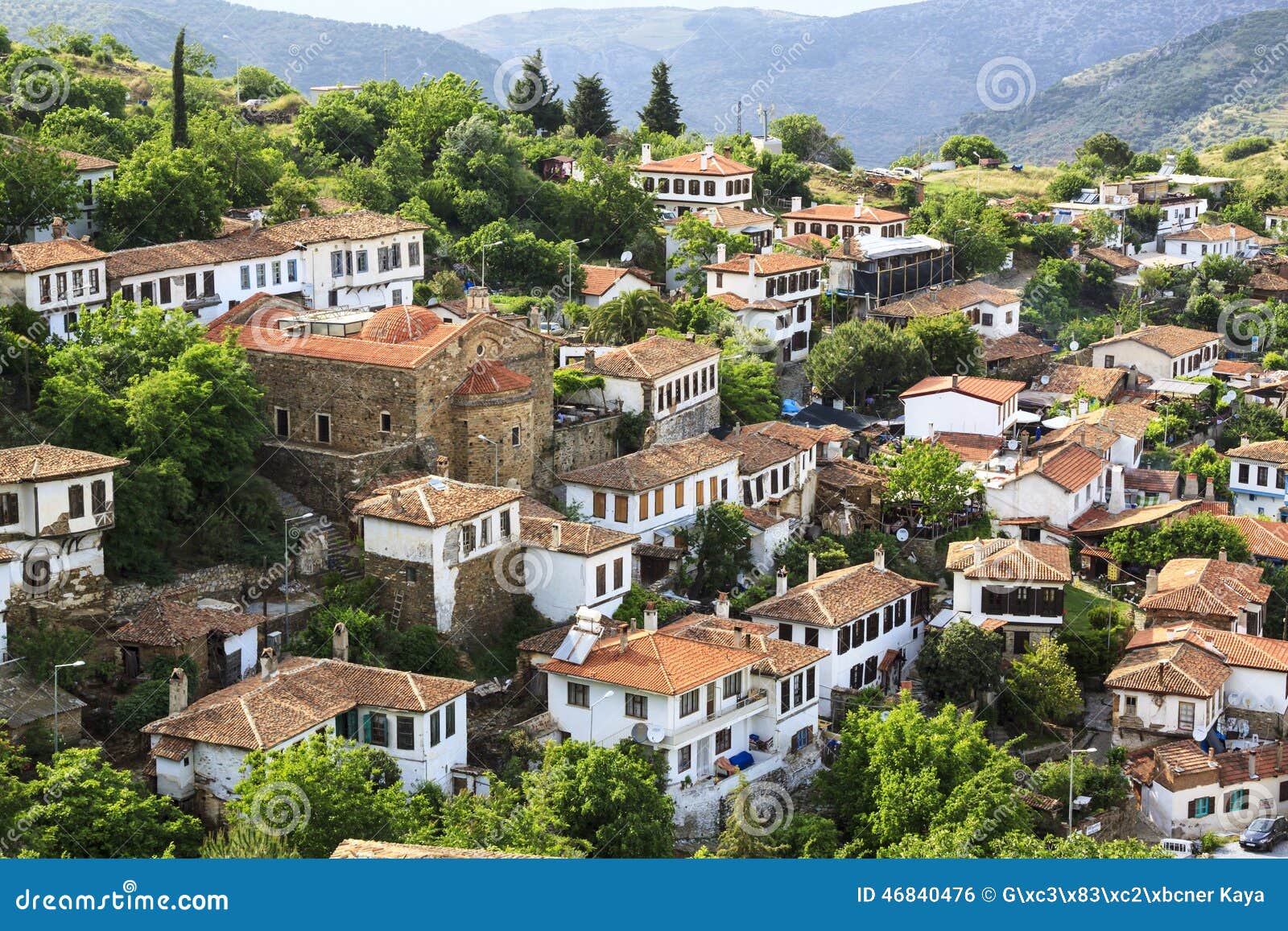 Klein Dorp, Sirince, Smyrna, Turkije Stock Foto - Image of historisch ...