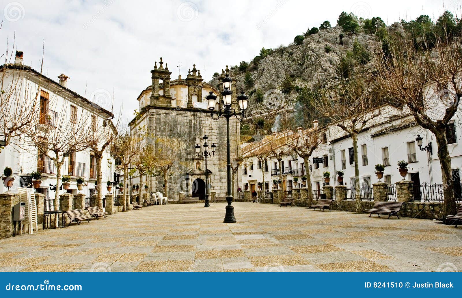 Klein Dorp Van Grazalema, Spanje Stock Foto - Image of landschap ...