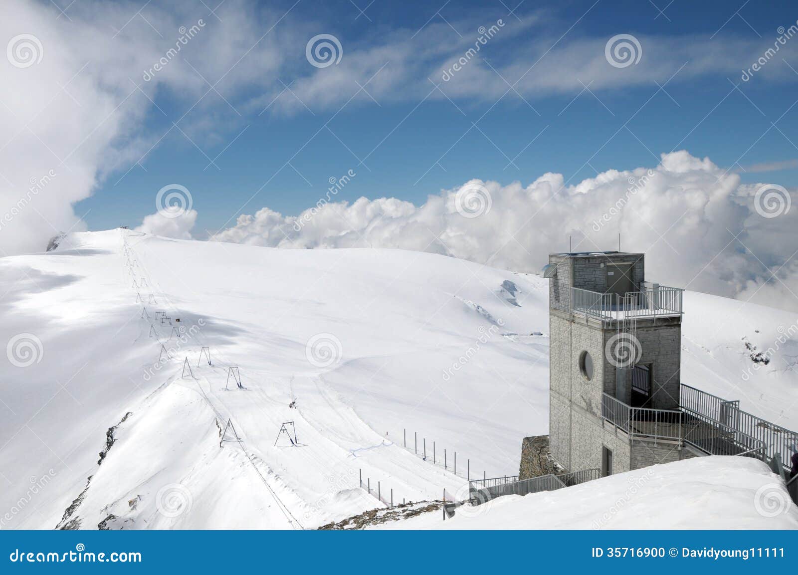 The Klein Matterhorn At 3,883 Metres 12,740 Ft Above Sea Level. It Is ...