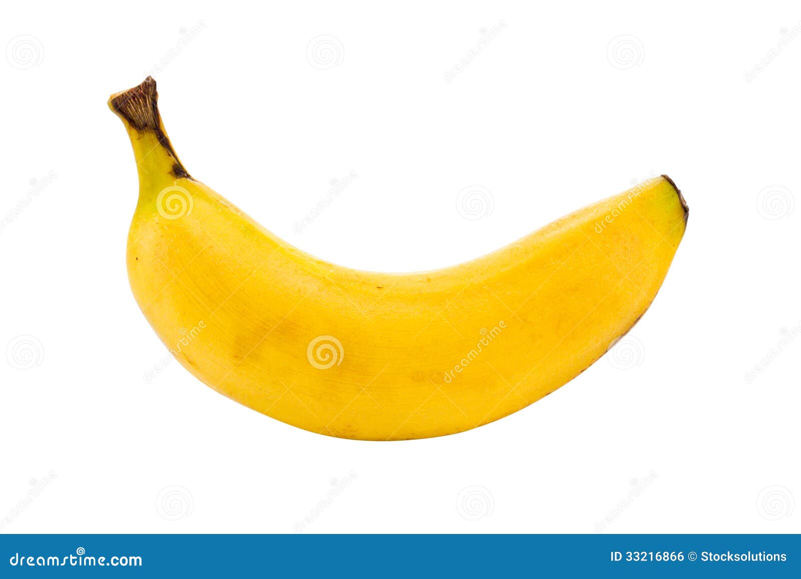 Kleine Banane lokalisiert stockfoto. Bild von nachtisch - 33216866