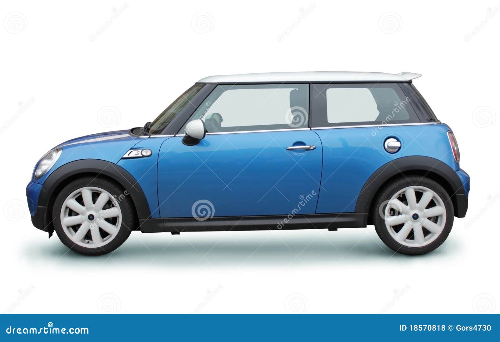 Kleine Blauwe Auto stock foto. Image of verkeer, voertuig - 18570818