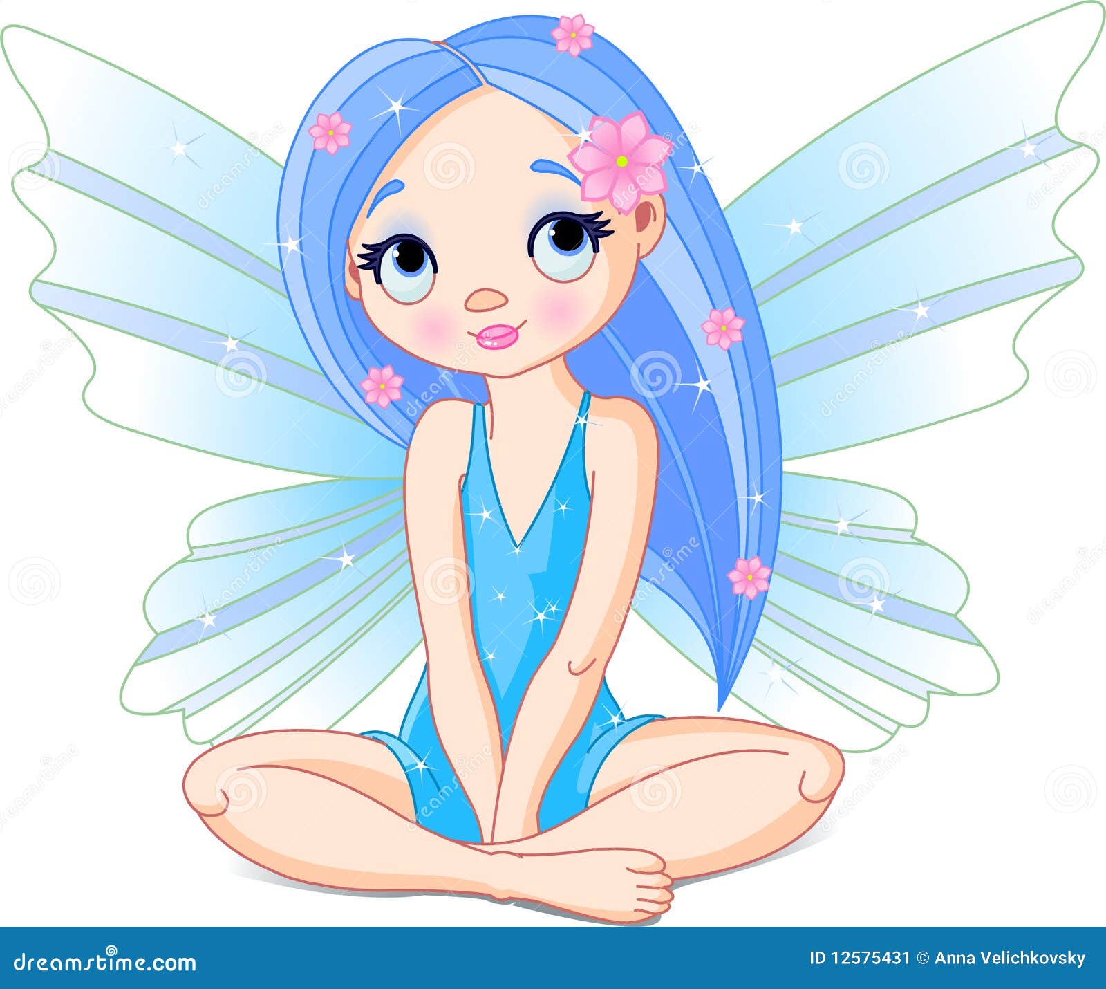 Kleine Fee vektor abbildung. Illustration von phantasie - 12575431