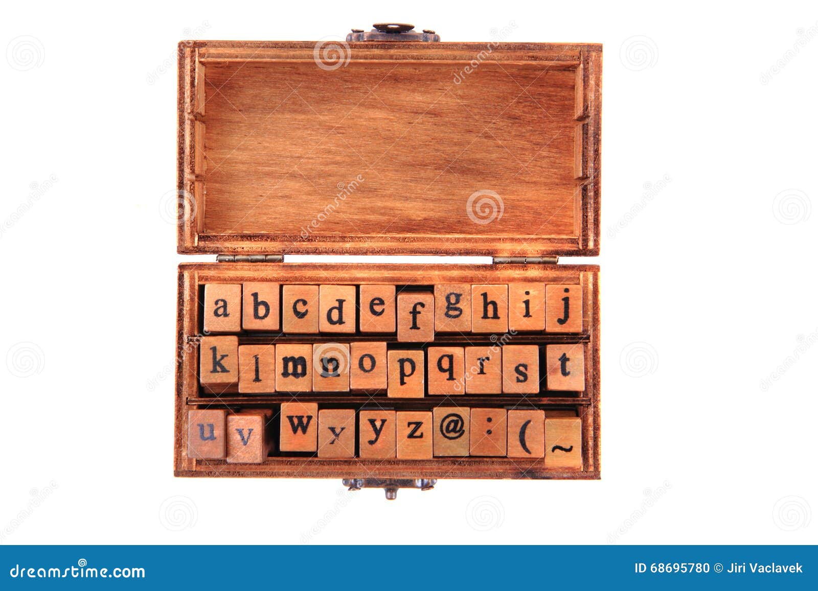 Kleine houten handprinter stock foto. Image of brief - 68695780