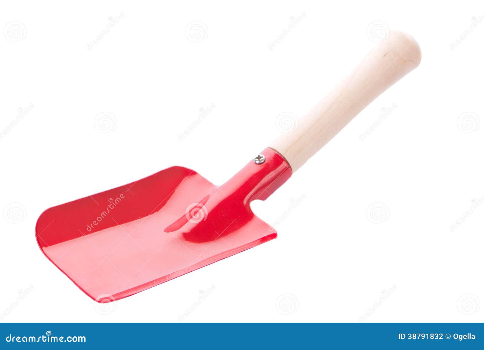 Kleine rote Schaufel stockfoto. Bild von spaten, agronomie - 38791832