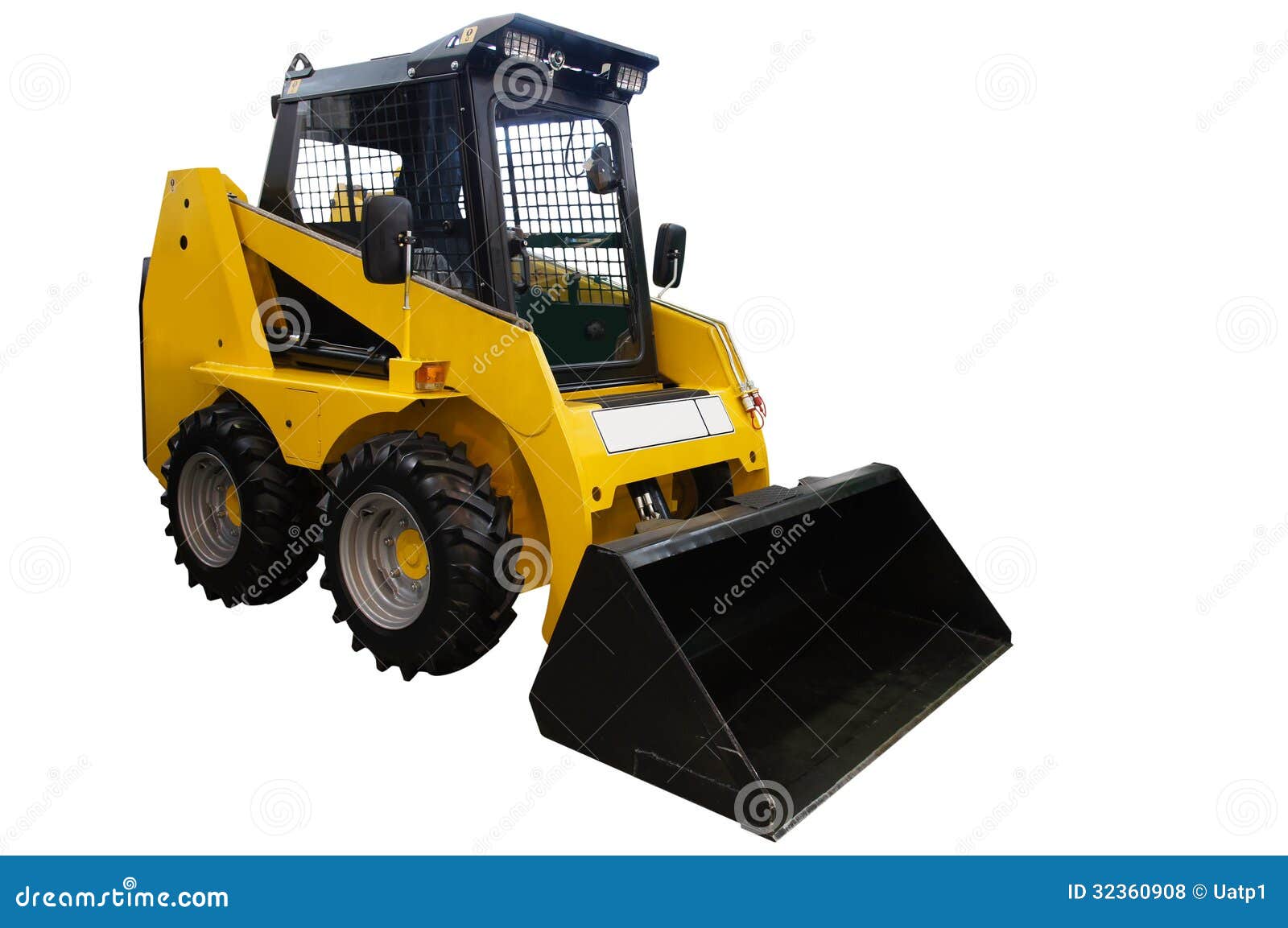 Kleine tractor op wielen stock foto. Image of graaf, bouw - 32360908