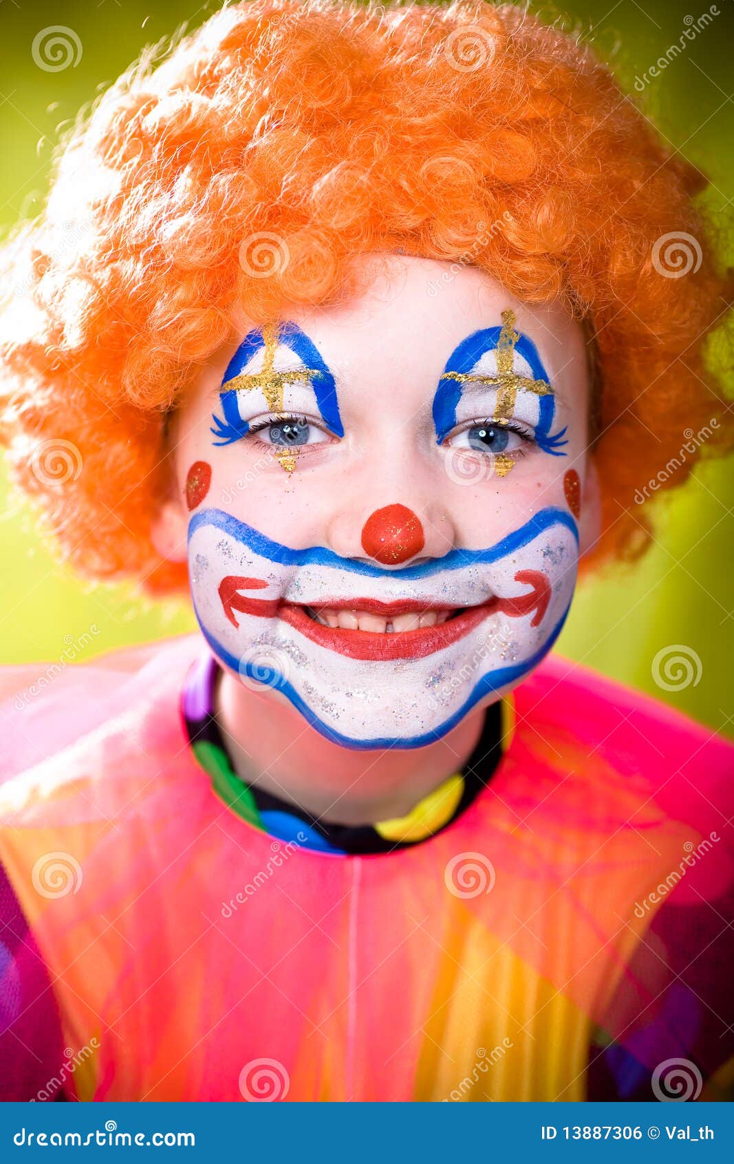 Kleiner Clown stockfoto. Bild von glücklich, grinsen - 13887306