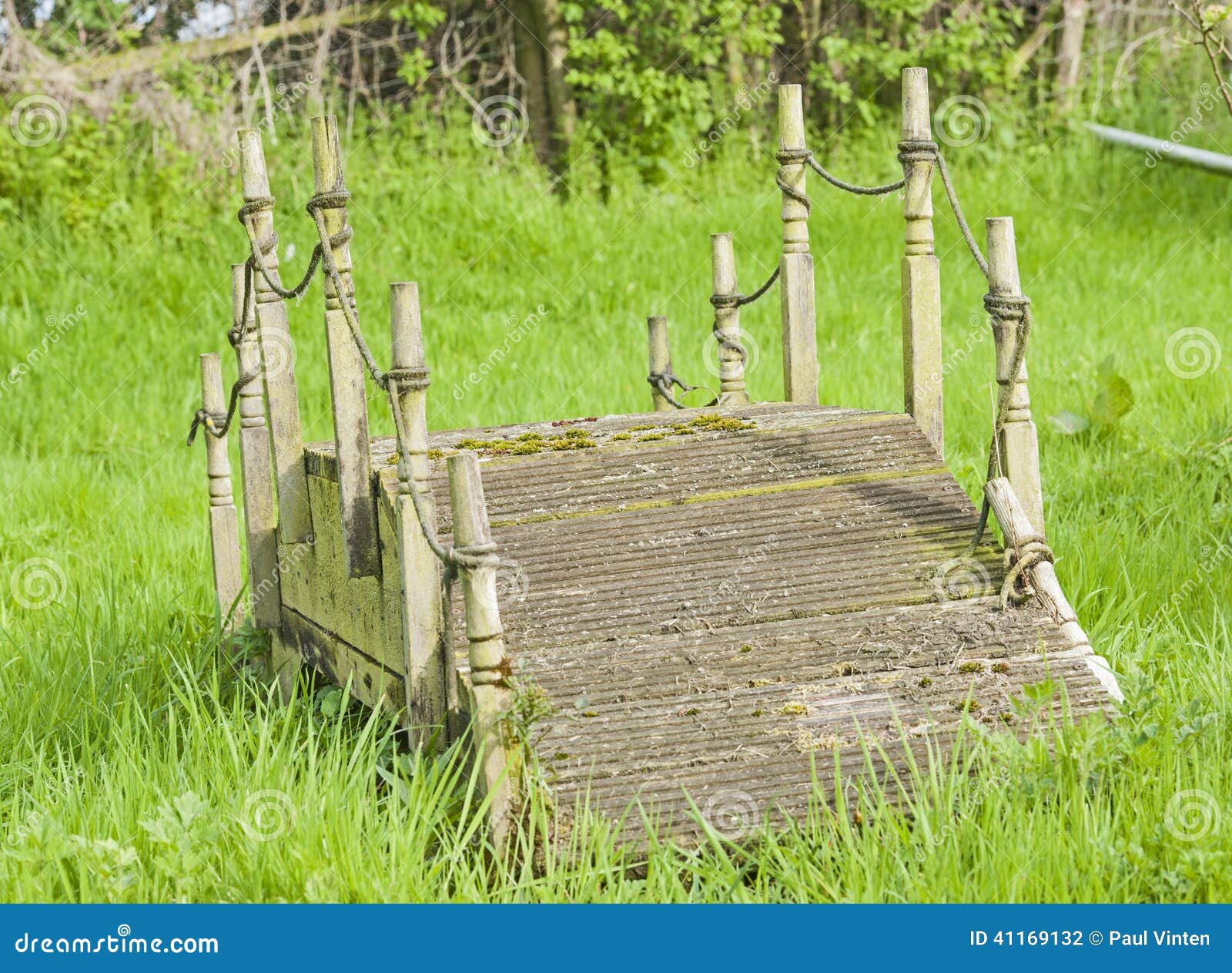 Kleiner Steg in Einem Garten Stockfoto - Bild von landschaft, garten ...