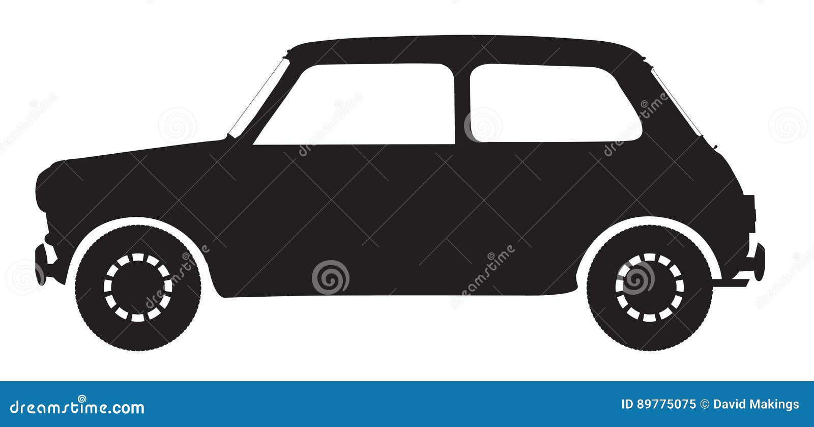 Kleines Auto-Schattenbild stock abbildung. Illustration von transport ...