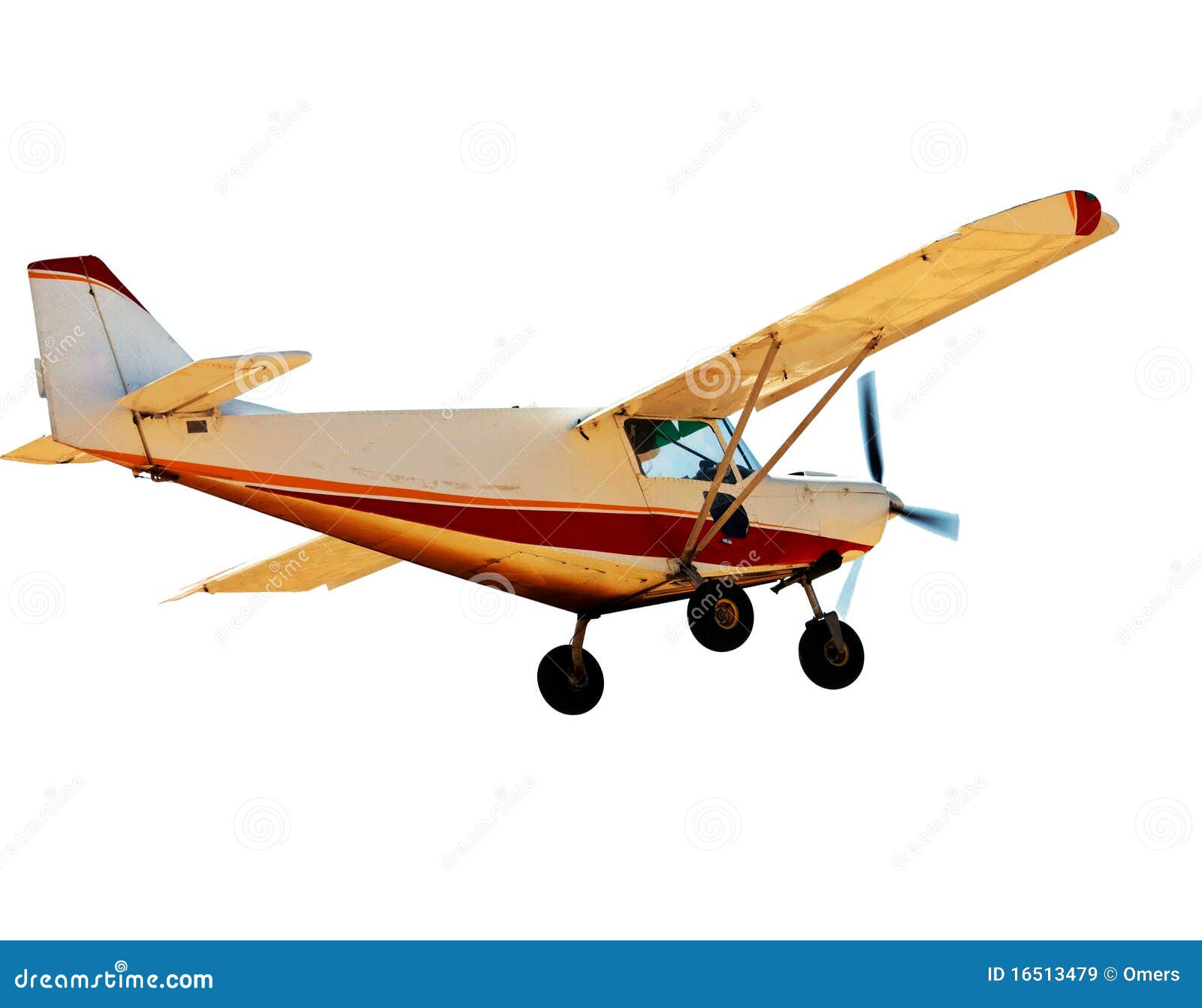 Kleines Flugzeug Mit Propeller Stockbild - Bild von reise, himmel: 16513479